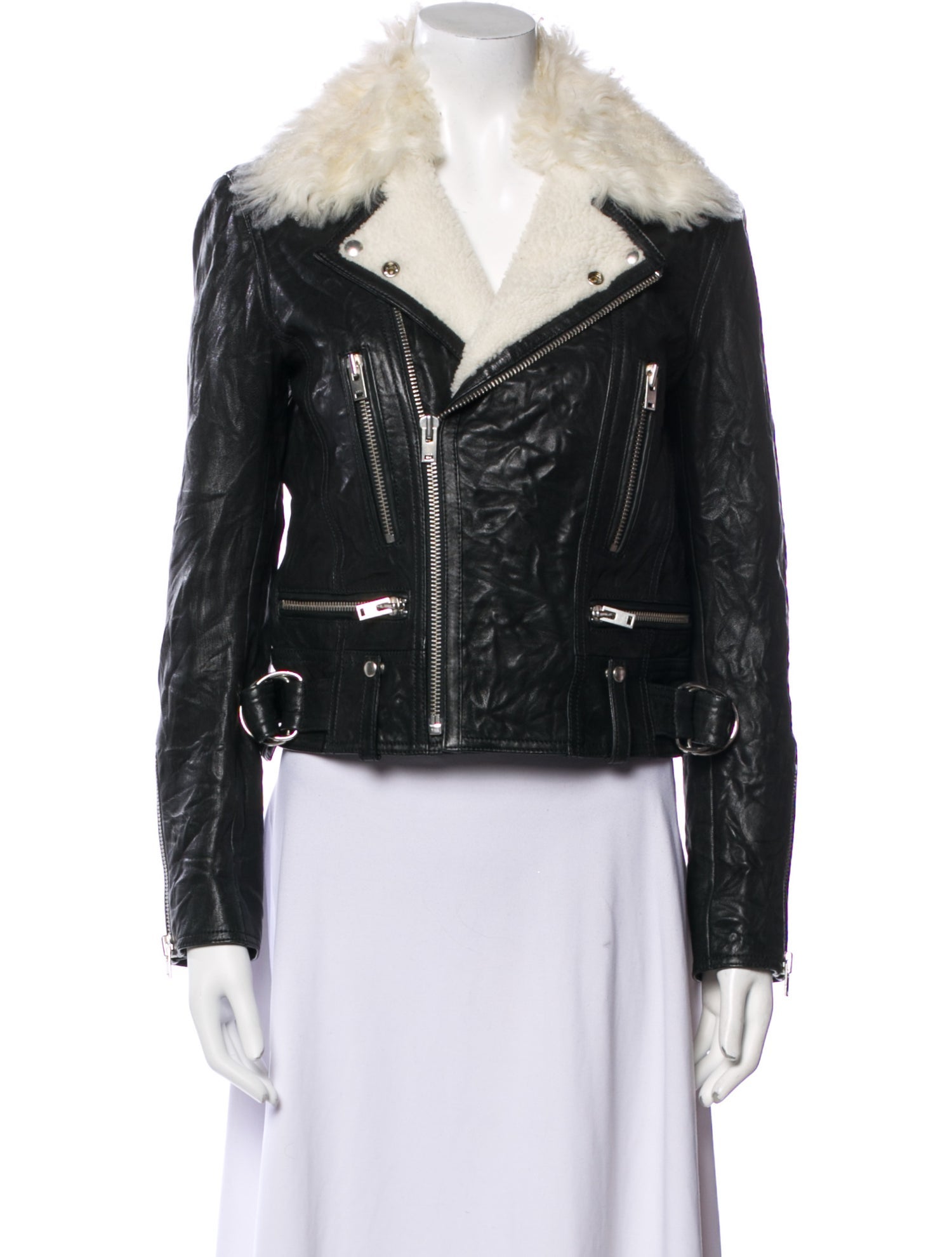 Iro Lambskin Fur Jacket - Black Jackets, Clothing - WIR172460 | The ...