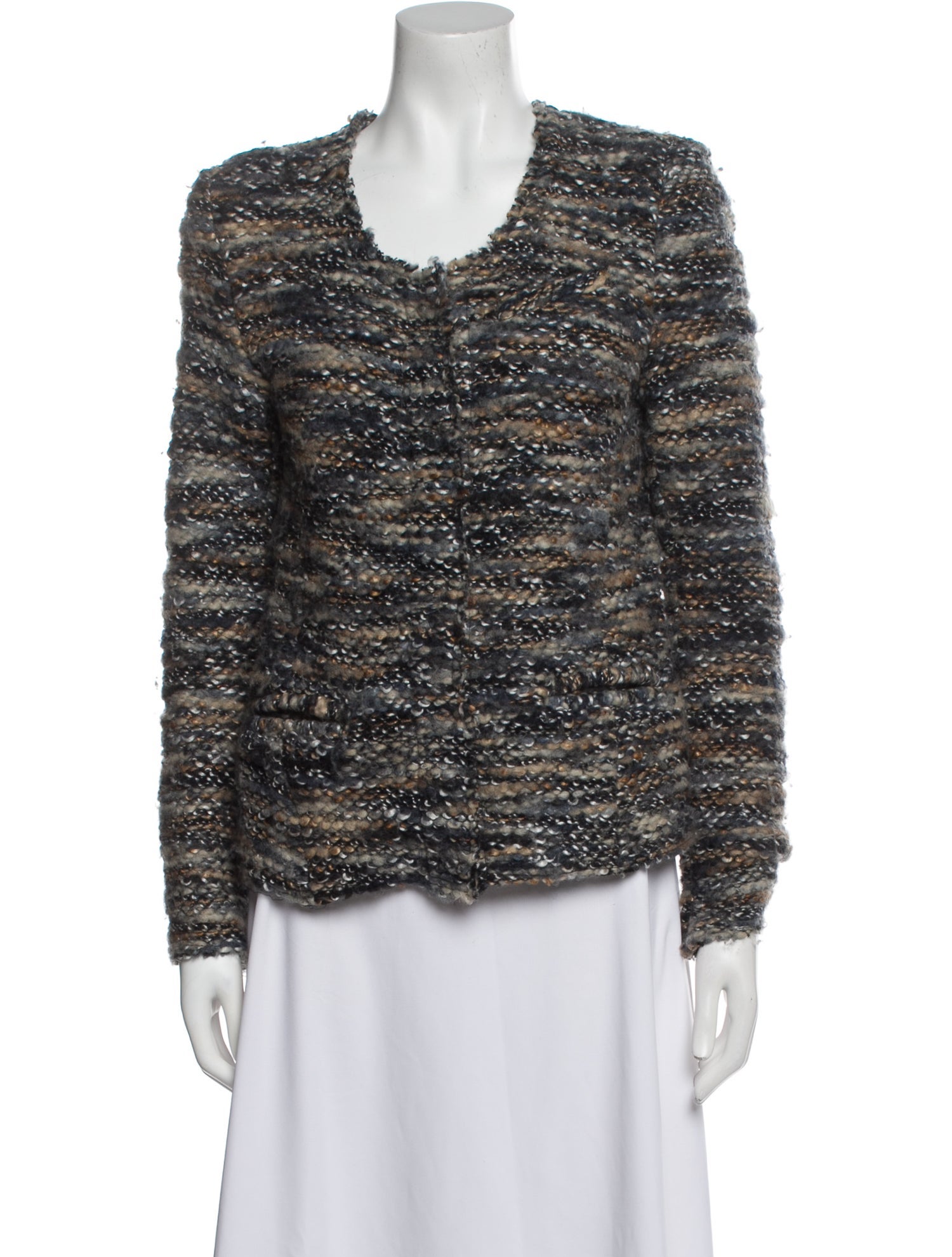 Iro Tweed Pattern Evening Jacket - Neutrals Jackets, Clothing ...