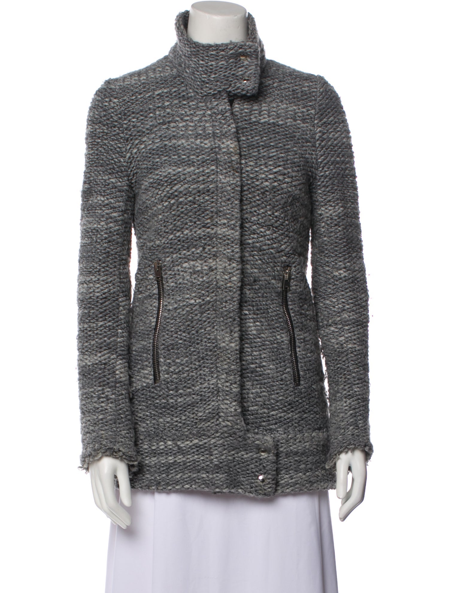 Iro Tweed Pattern Jacket - Grey Jackets, Clothing - WIR173533 | The ...