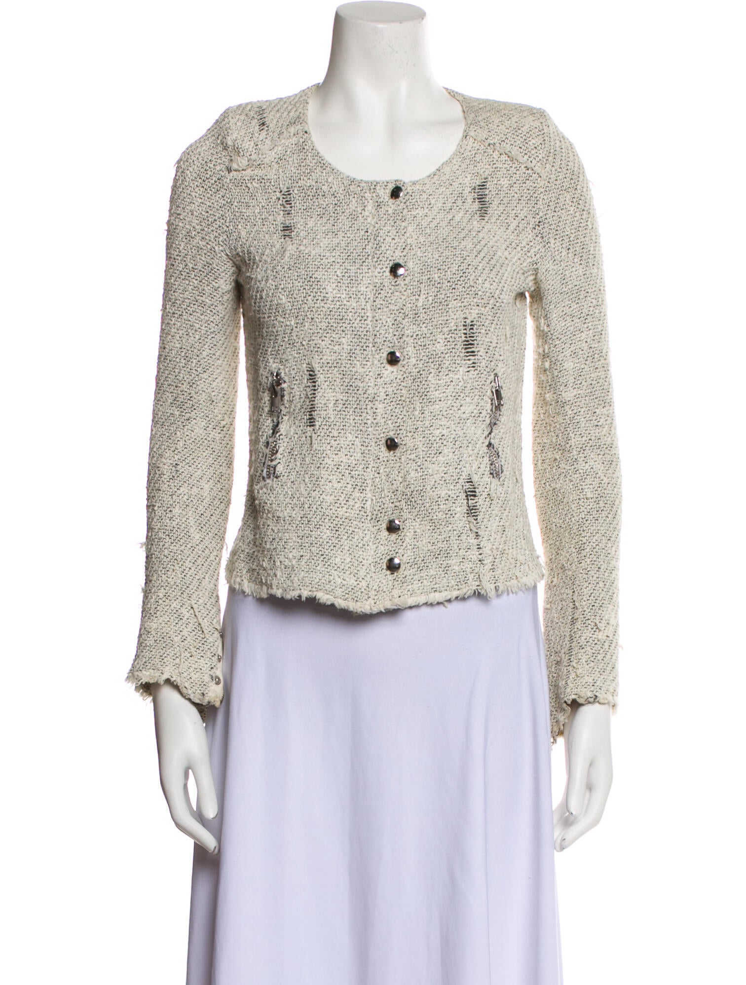 Iro Tweed Pattern Jacket - Neutrals Jackets, Clothing - WIR173713 | The ...