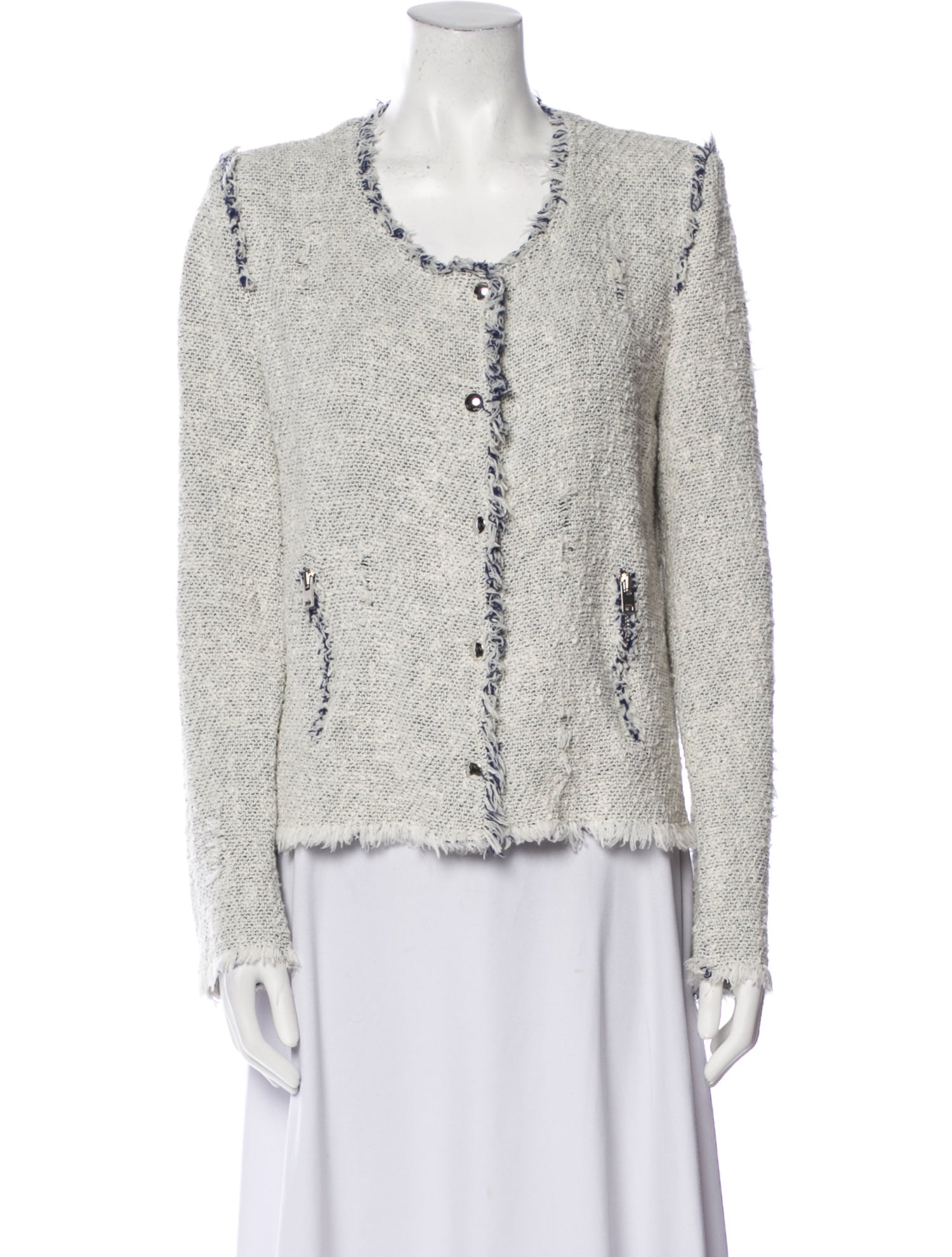 Iro Tweed Pattern Jacket - Neutrals Jackets, Clothing - WIR175089 | The ...