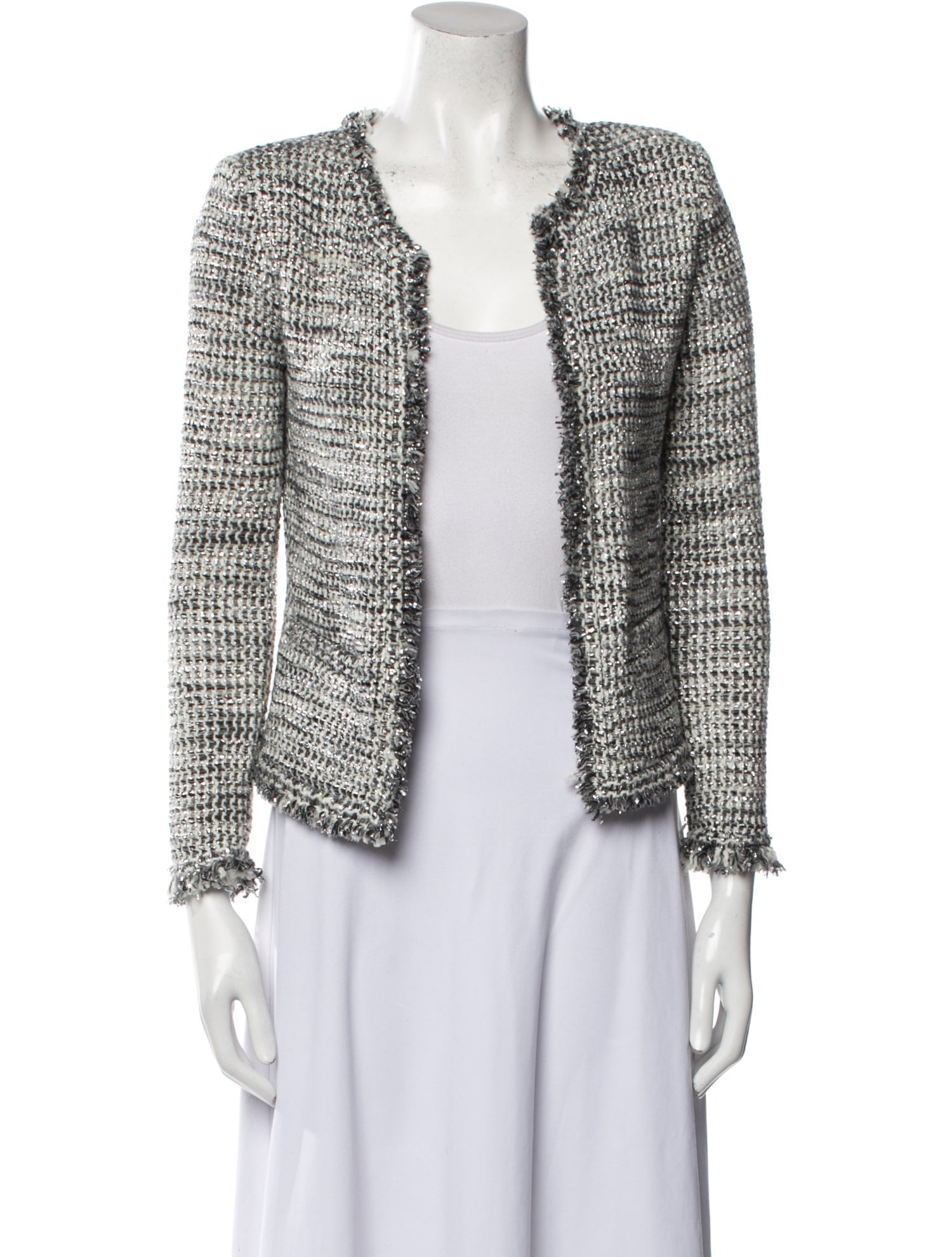 Iro Tweed Pattern Jacket - Grey Jackets, Clothing - WIR176210 | The ...