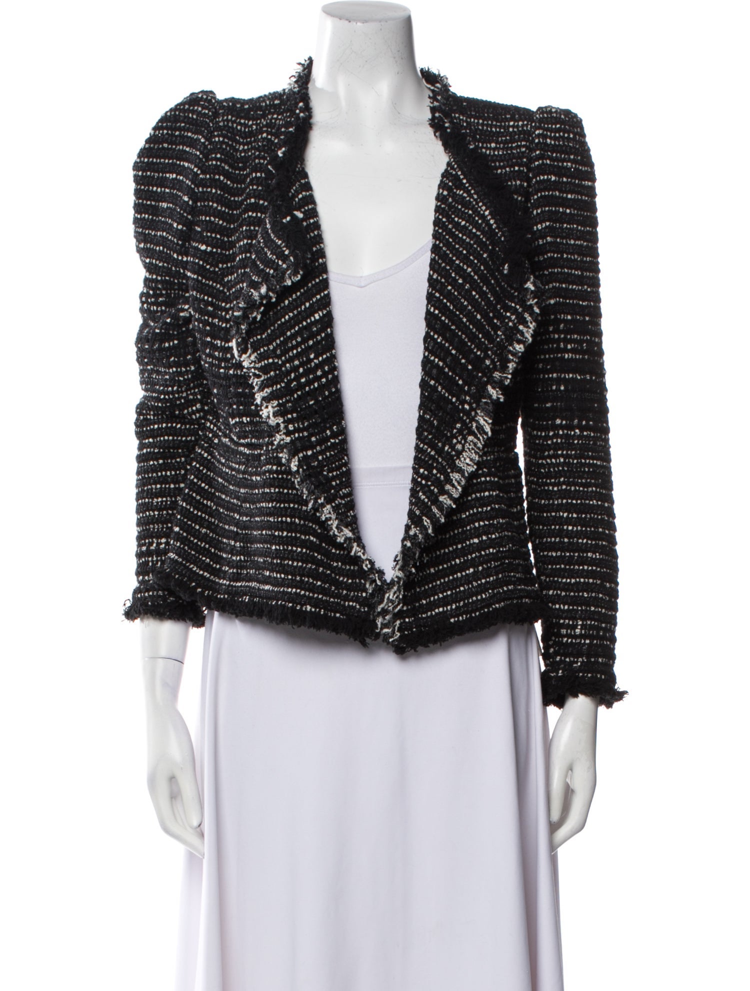 Iro Tweed Pattern Evening Jacket - Black Jackets, Clothing - WIR178688 ...