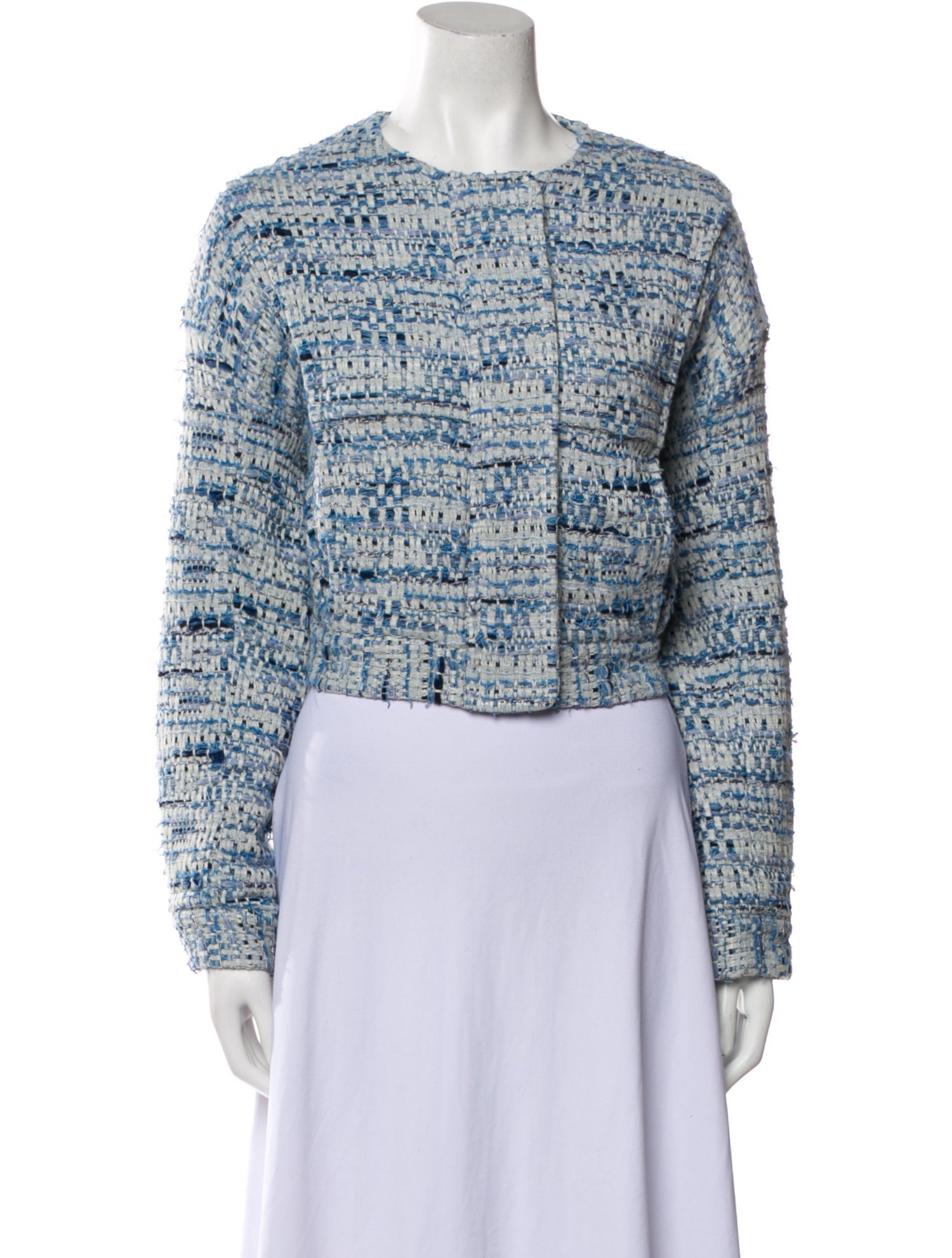 Iro Tweed Pattern Jacket - Blue Jackets, Clothing - WIR179579 | The ...