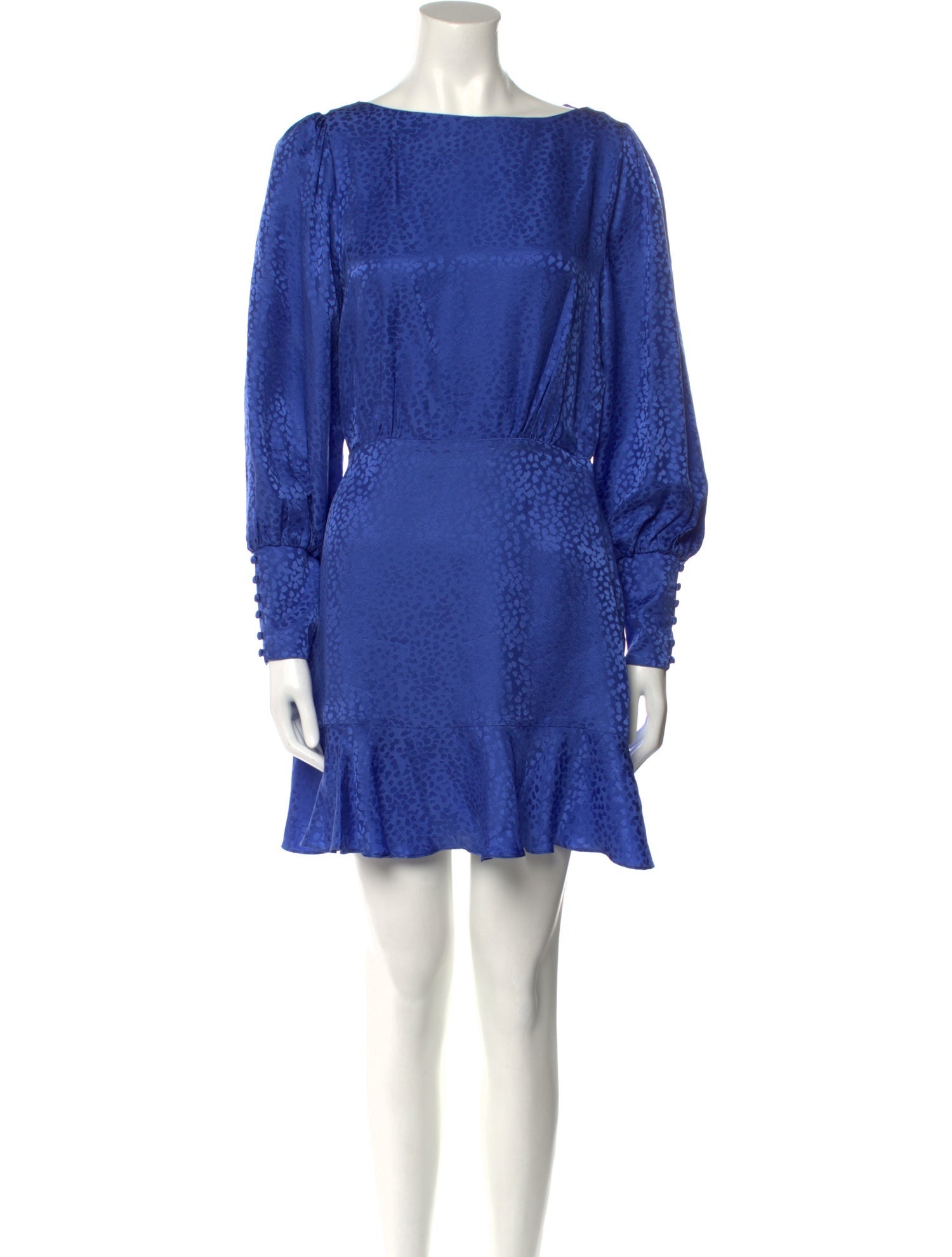 Intermix Silk Mini Dress - Blue Dresses, Clothing - WIX41808 | The RealReal