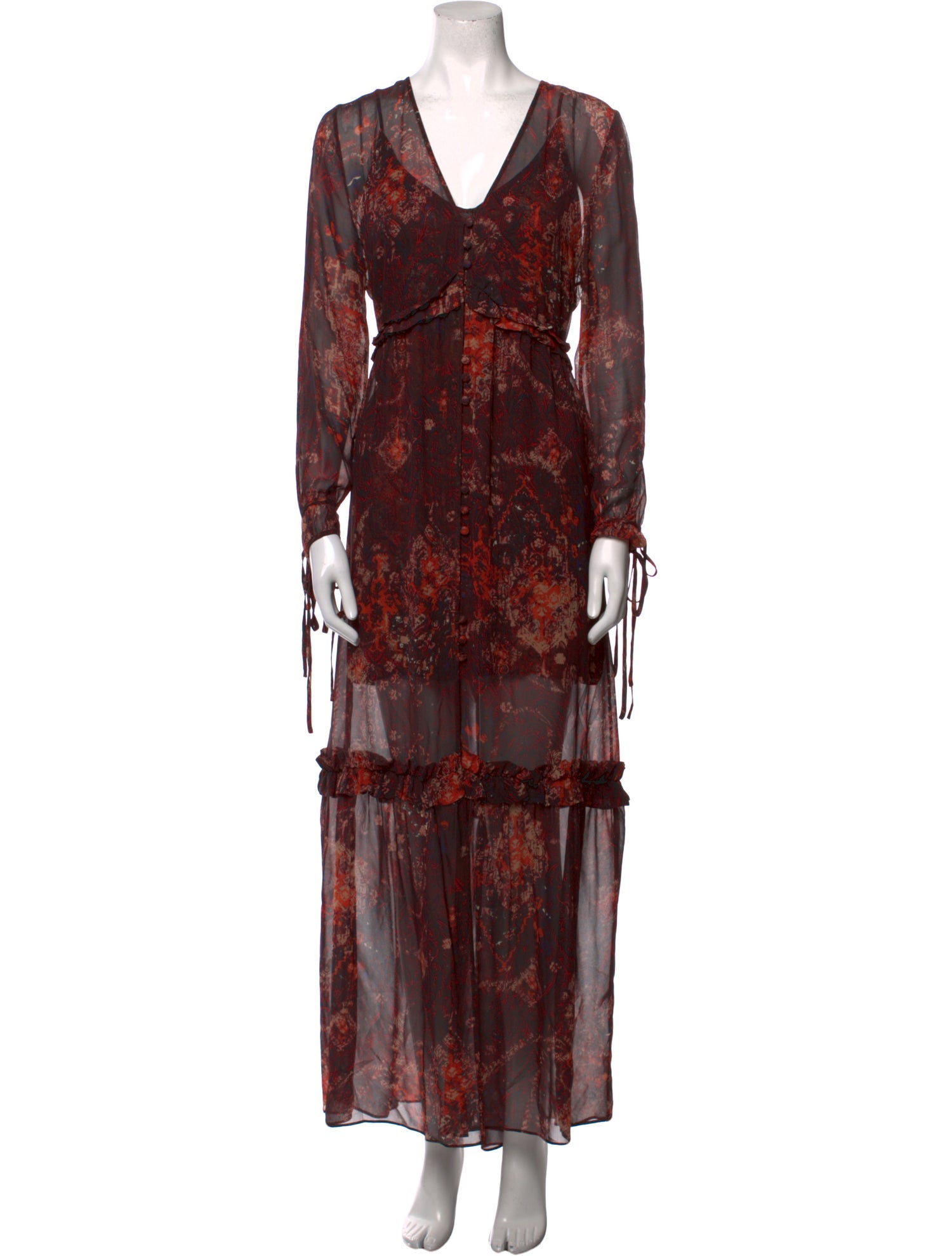 Intermix Silk Long Dress - Dresses, Clothing - WIX43306 | The RealReal