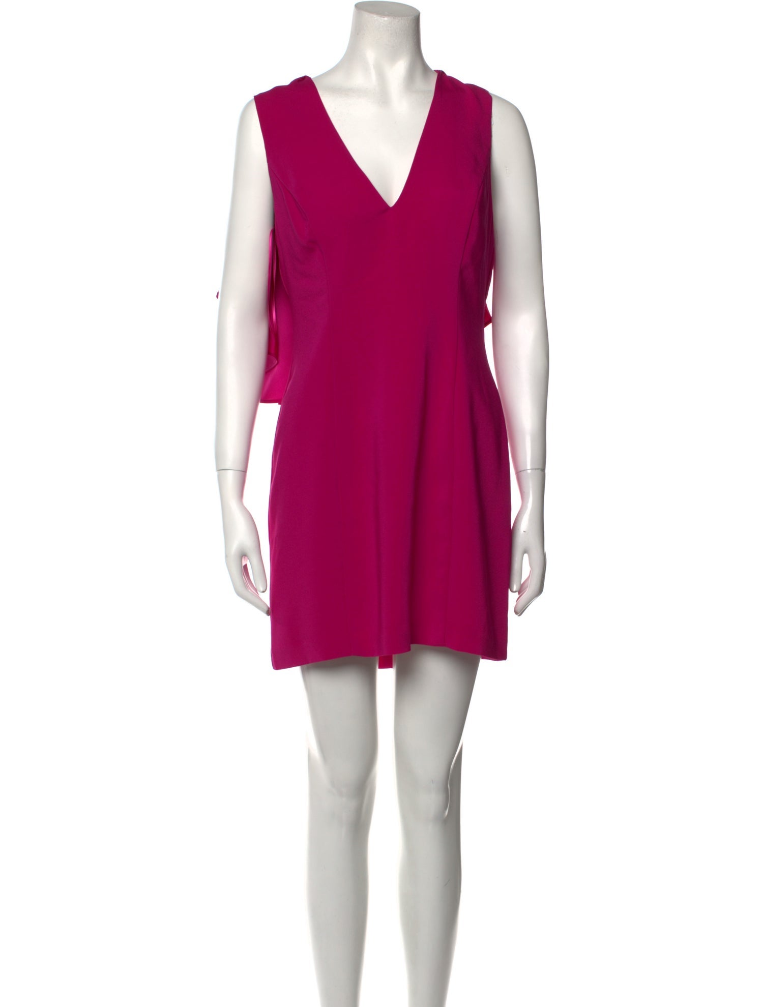 Intermix V-Neck Mini Dress - Pink Dresses, Clothing - WIX43446 | The ...