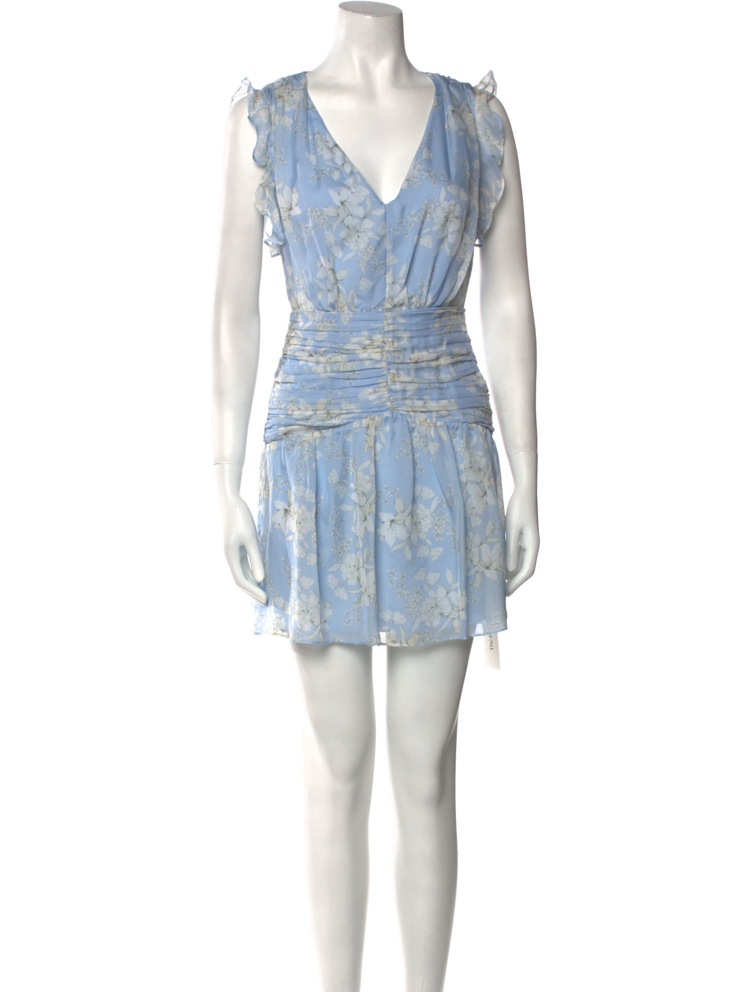 Intermix Silk Mini Dress w/ Tags - Blue Dresses, Clothing - WIX44835 ...