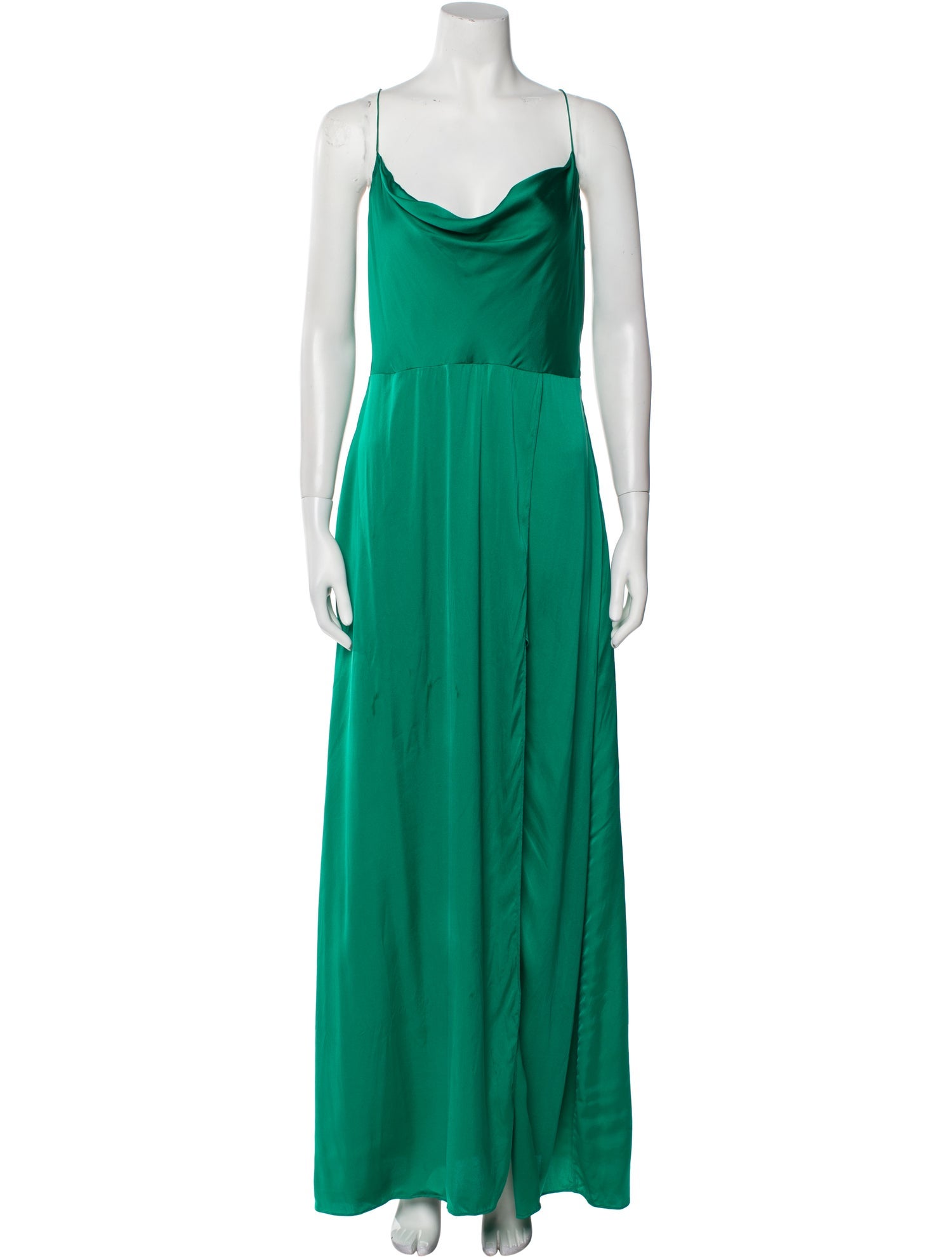 Intermix Silk Long Dress - Green Dresses, Clothing - WIX47000 | The ...
