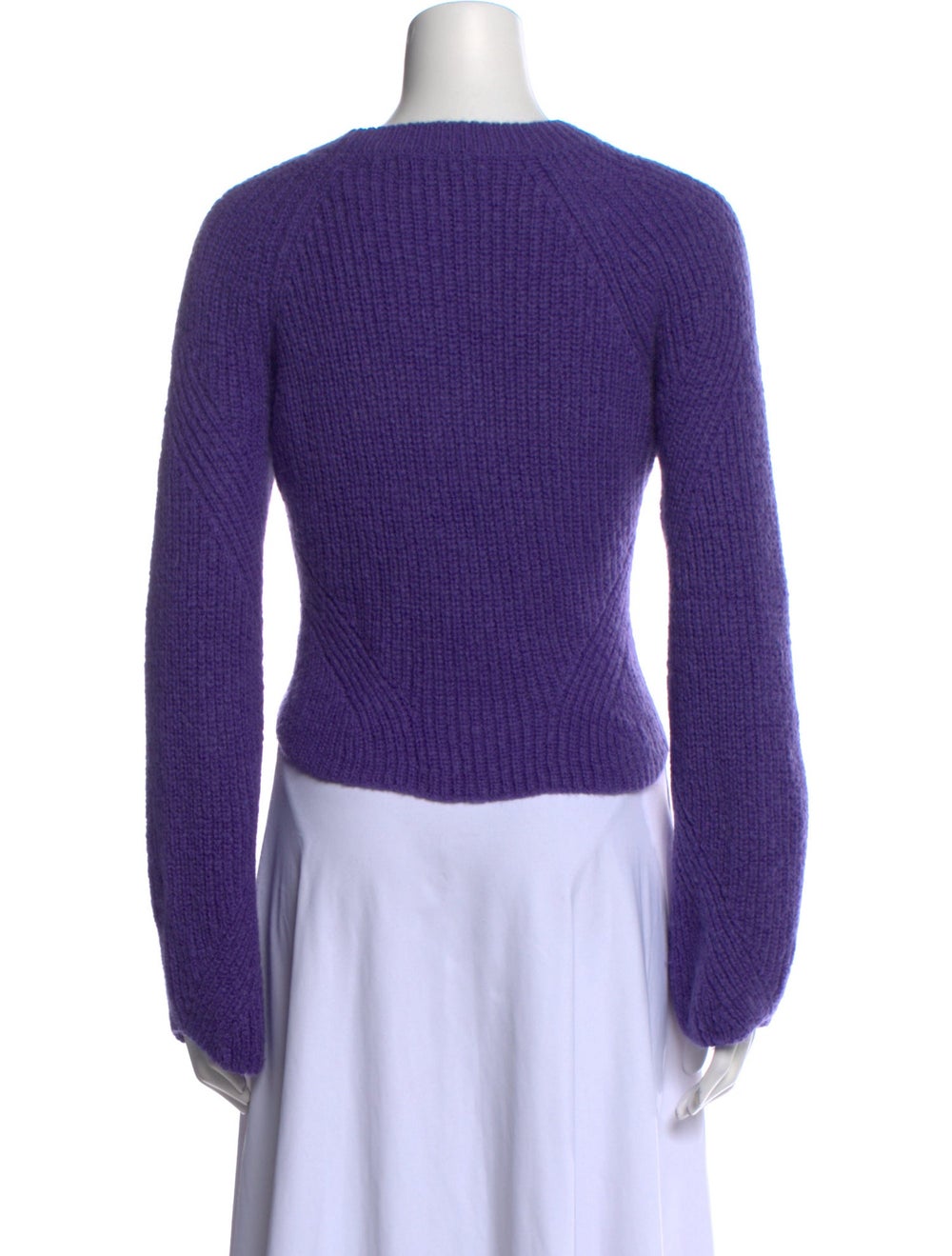 Intermix Nylon Crew Neck Sweater - Purple Knitwear, Clothing - WIX48758 ...