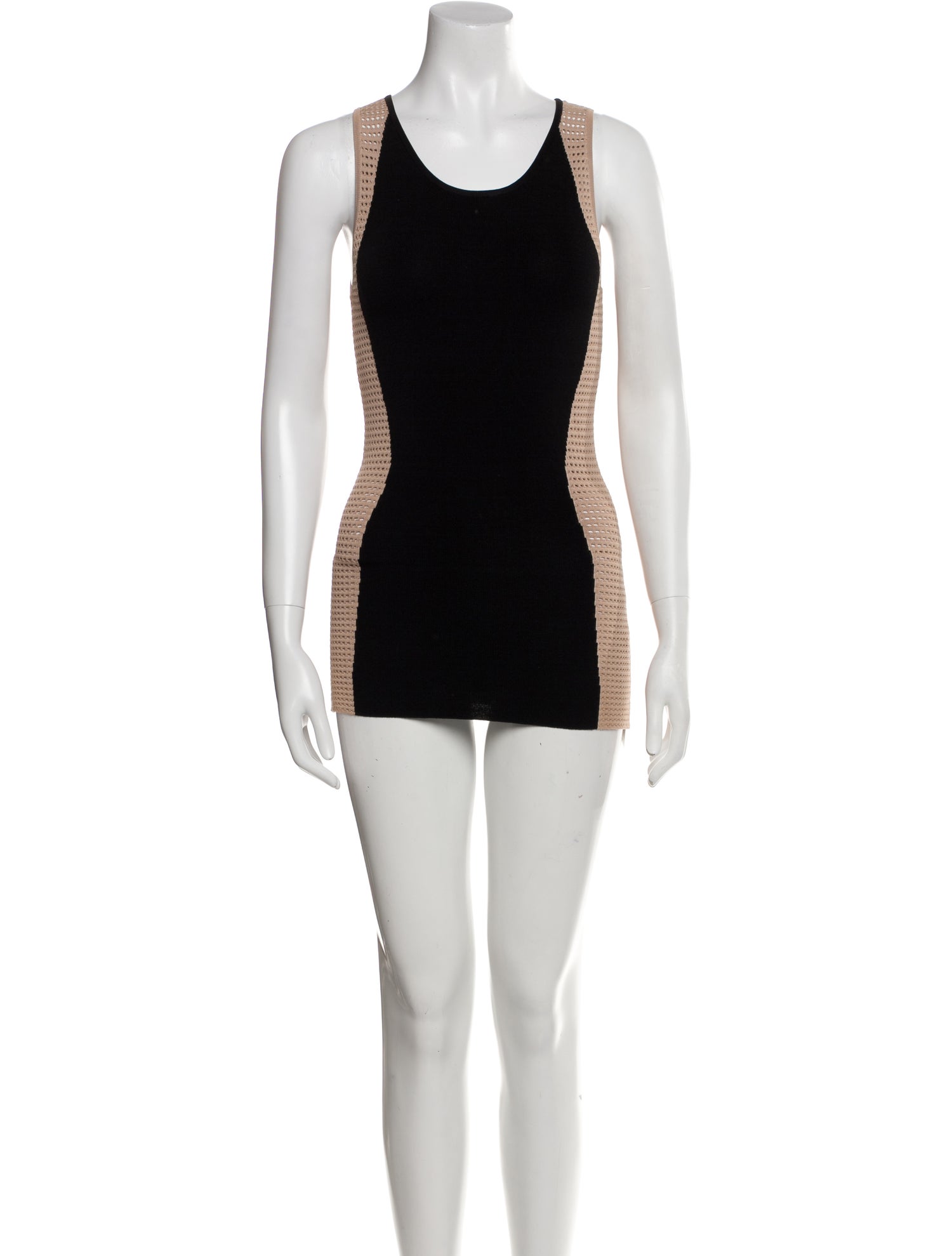 Intermix Scoop Neck Mini Dress - Black Dresses, Clothing - WIX48815 ...