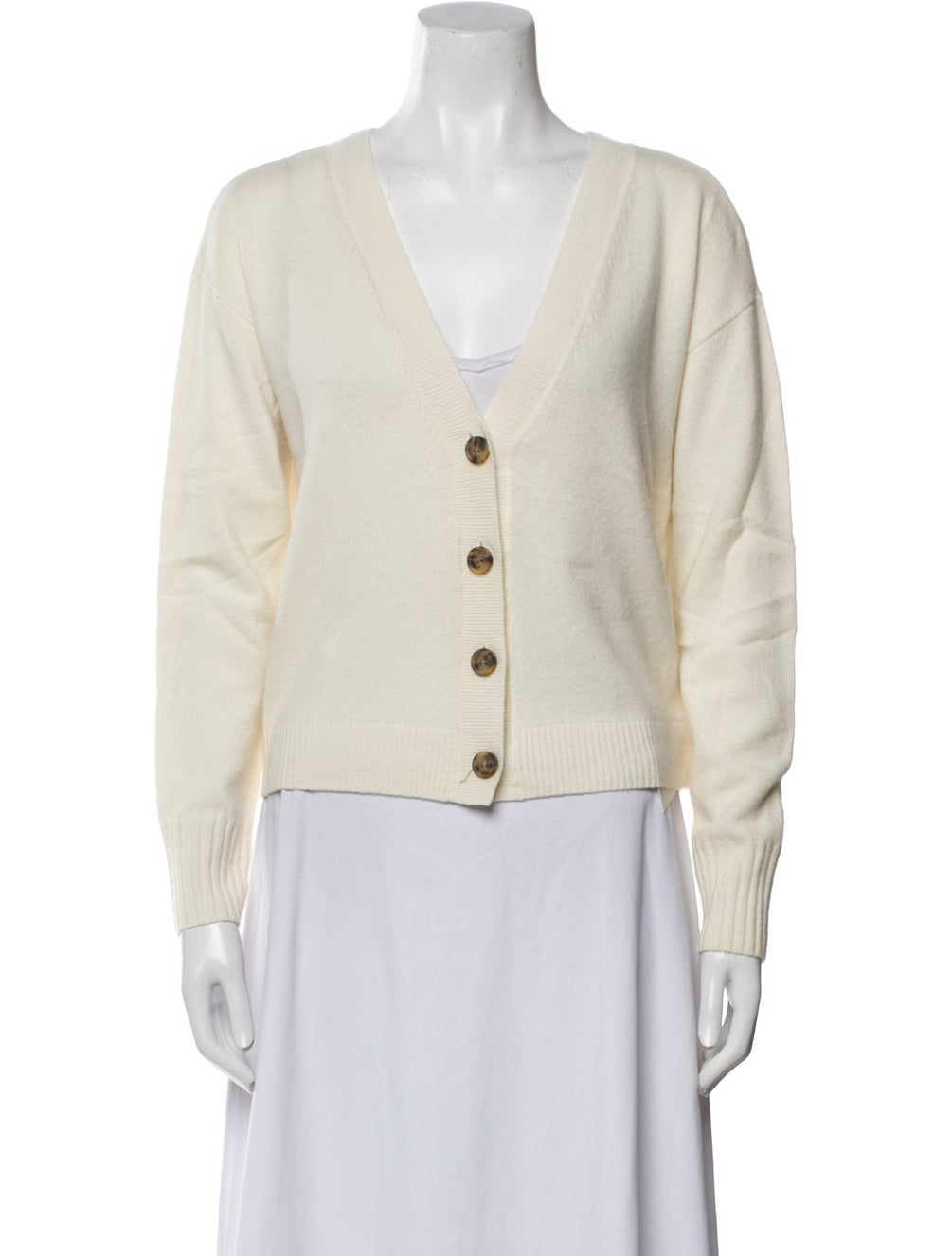 Intermix Cashmere V-Neck Sweater - Blue Knitwear, Clothing - WIX49791 ...