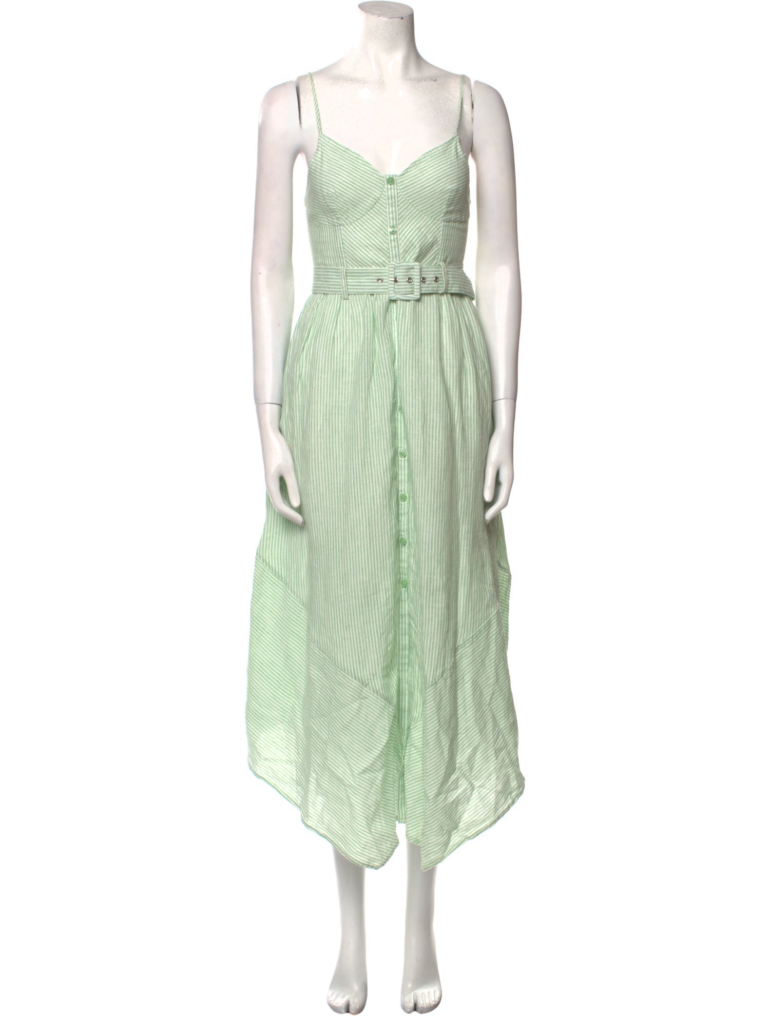 Jonathan Simkhai Striped Long Dress - Green Dresses, Clothing ...