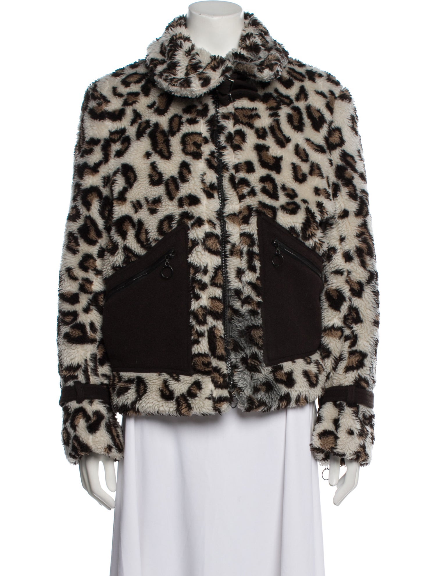Jonathan Simkhai Animal Print Faux Fur Jacket - Neutrals Jackets ...