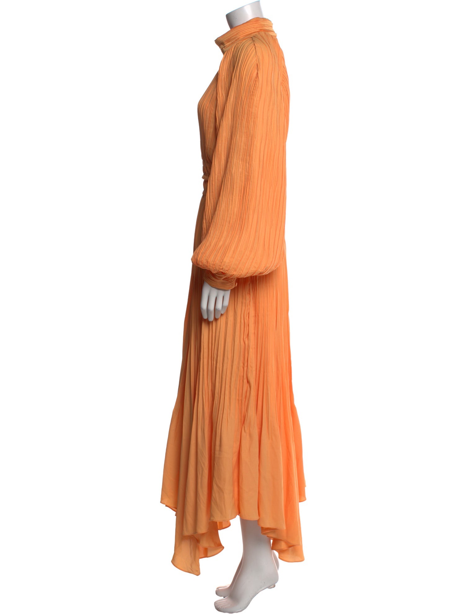 Jonathan Simkhai Turtleneck Long Dress w/ Tags - Orange Dresses ...