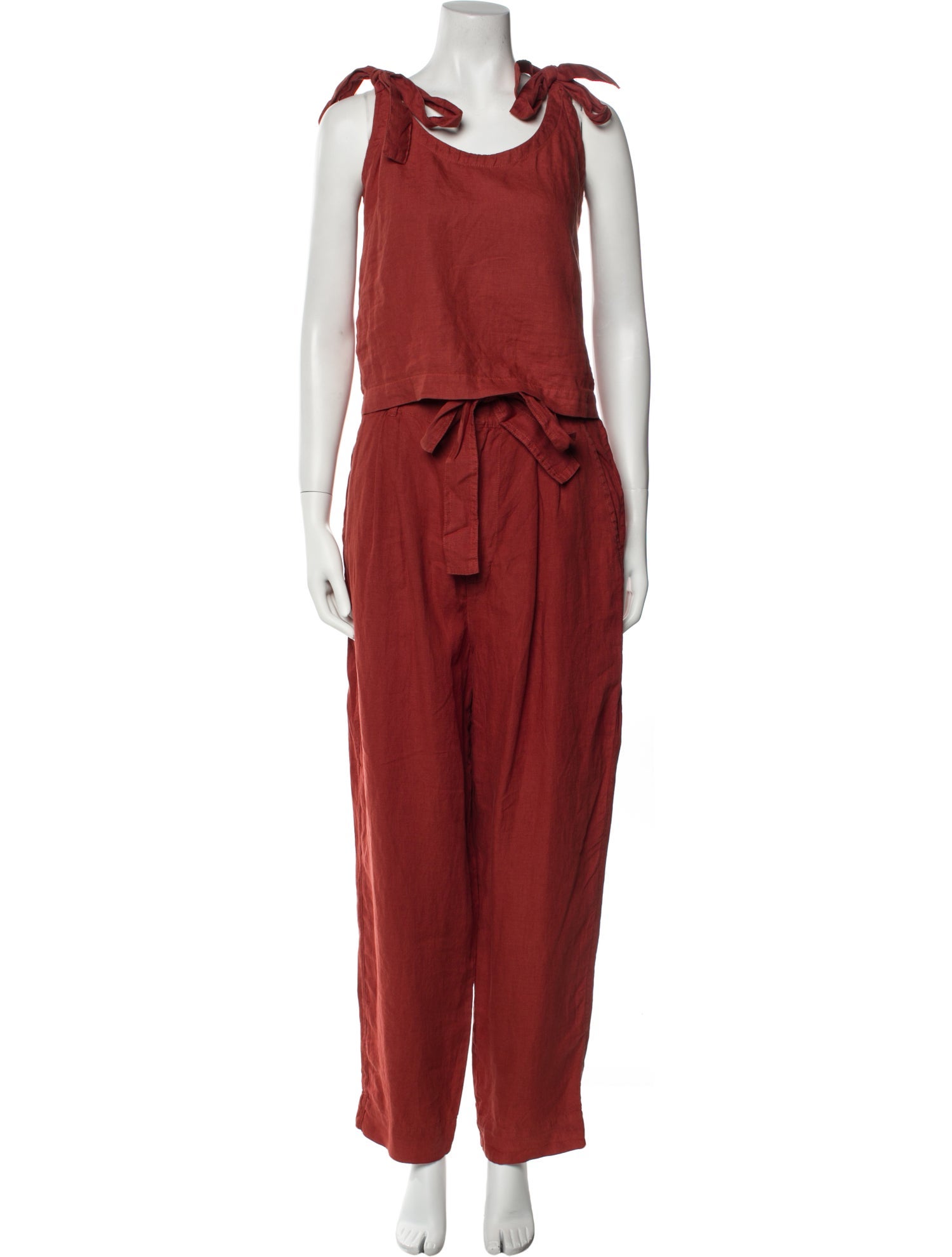 Joie Linen Pant Set w/ Tags - Red, 17" Rise Suits and Sets, Clothing ...