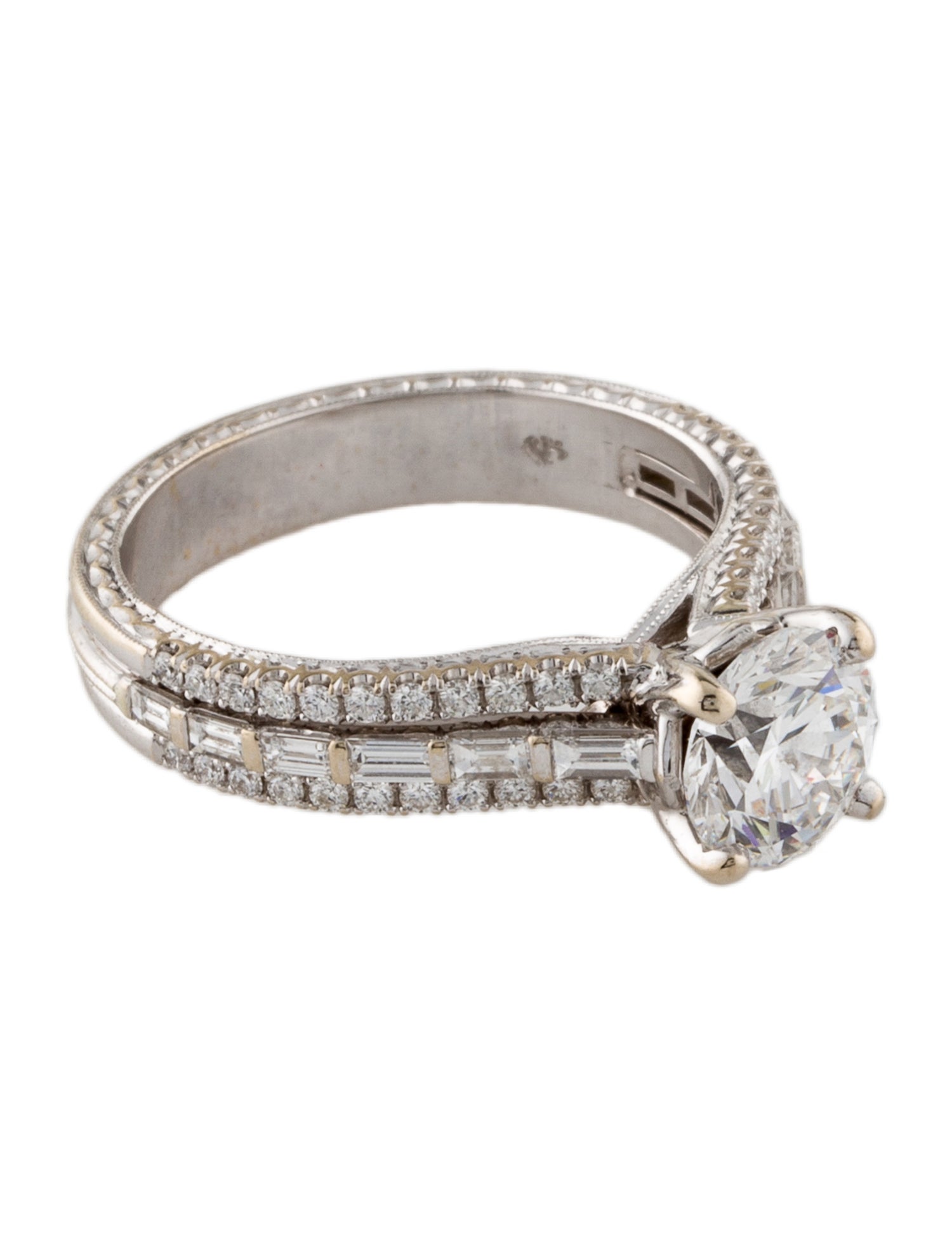 Jack Kelége 18K 1.59ct Lab-Grown Diamond & Diamond Engagement Ring ...