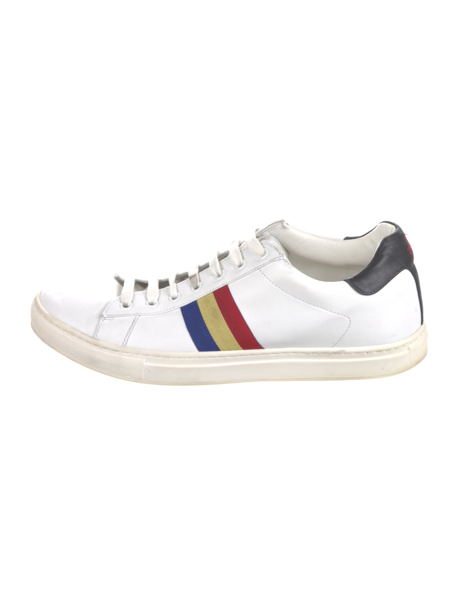 JC de Castelbajac Leather Printed Sneakers - White Sneakers, Shoes ...
