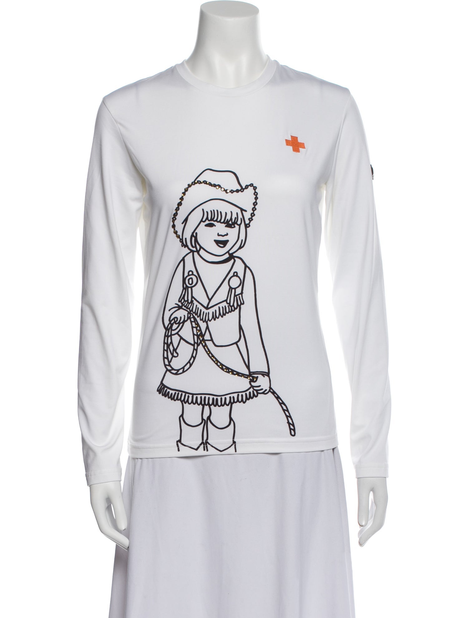JC de CASTELBAJAC Paris x Rossignol Graphic Print Crew Neck T-Shirt ...