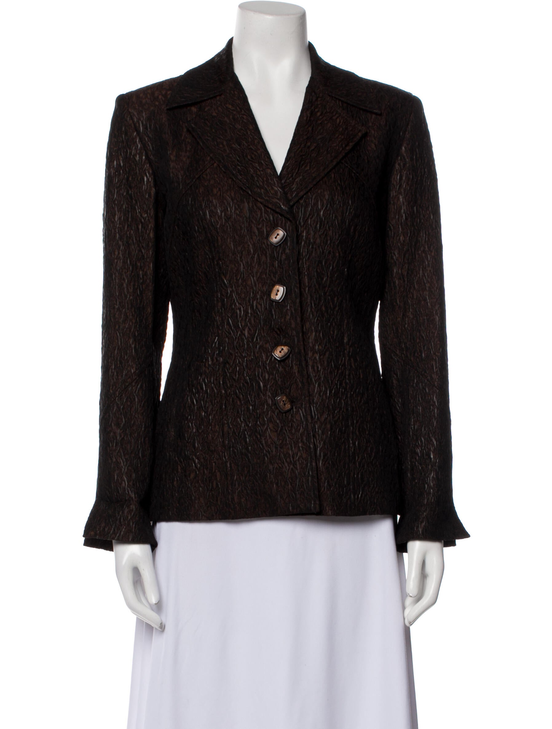 Juliana Collezione Blazer - Brown Jackets, Clothing - WJCUO20288 | The ...