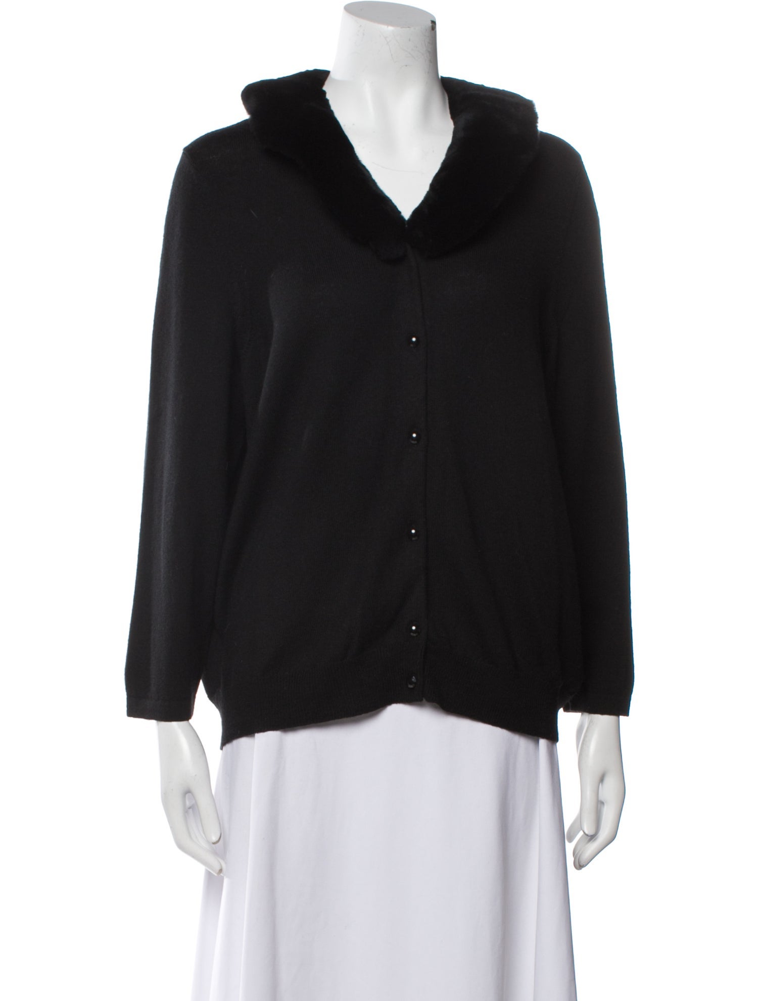 J. Mclaughlin Merino Wool Sweater - Black Knitwear, Clothing ...