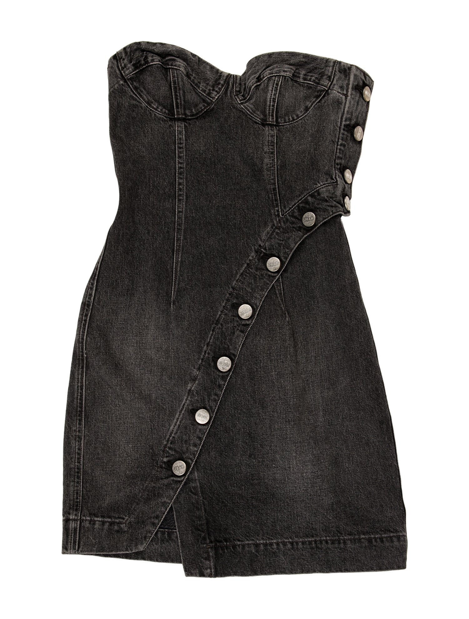 Jean Atelier Strapless Mini Dress - Grey Dresses, Clothing - WJEAA20972 ...