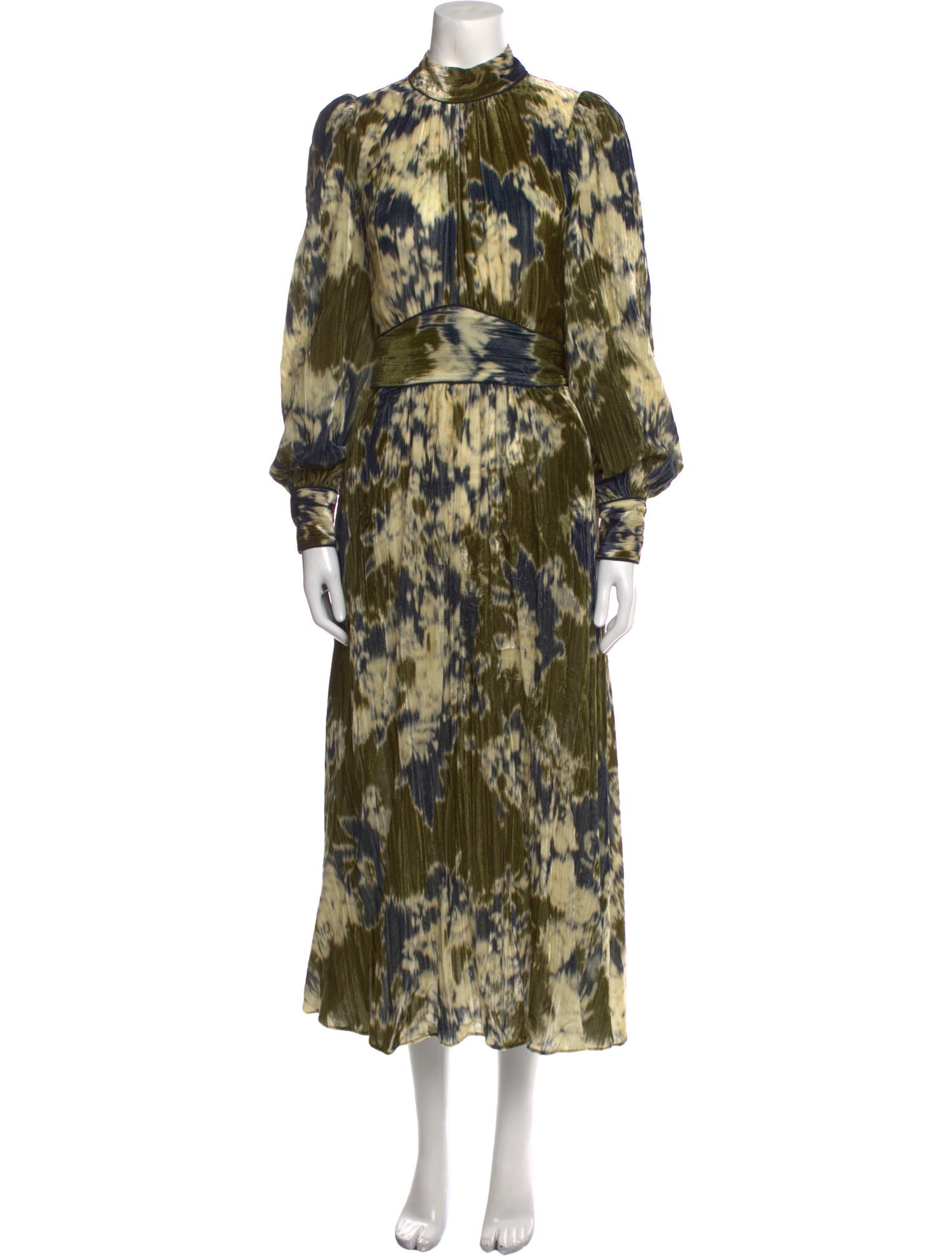 Jigsaw Printed Long Dress - Green Dresses, Clothing - WJGSW21020 | The ...