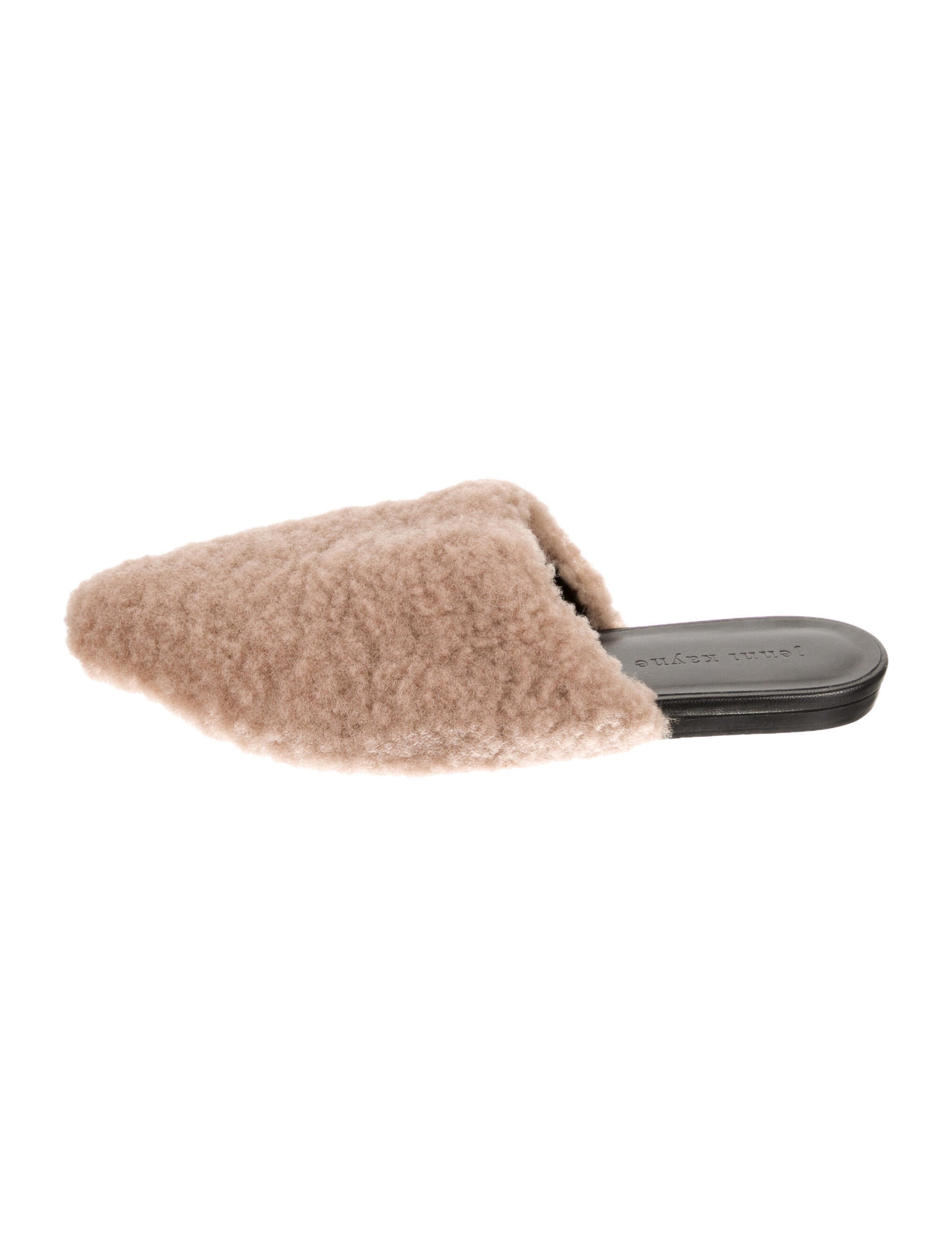 Jenni Kayne Shearling Mules - Neutrals Flats, Shoes - WJK57468 | The ...