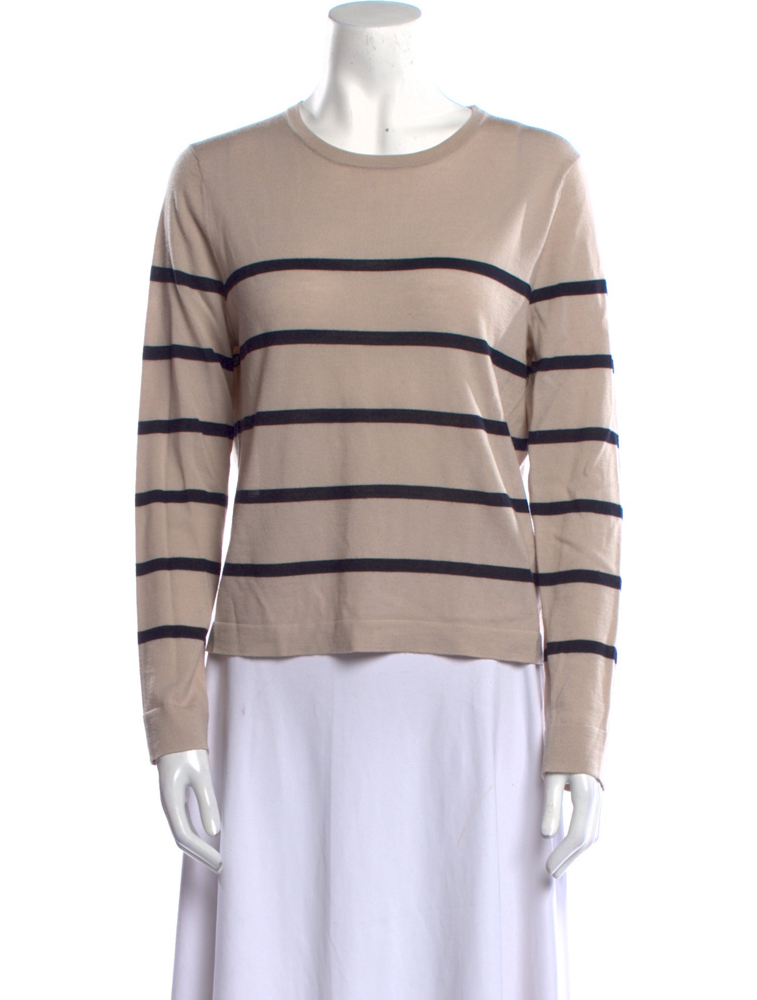 Jenni Kayne Merino Wool Striped Sweatshirt - Brown Tops, Clothing ...