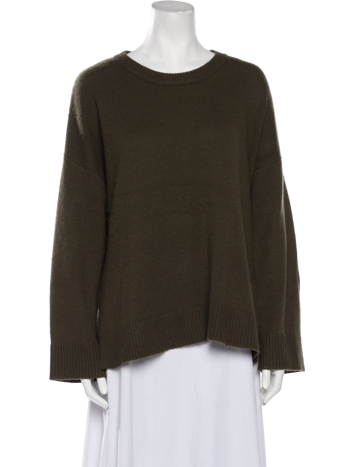Jenni Kayne Cashmere Crew Neck Sweater - Green Knitwear, Clothing ...