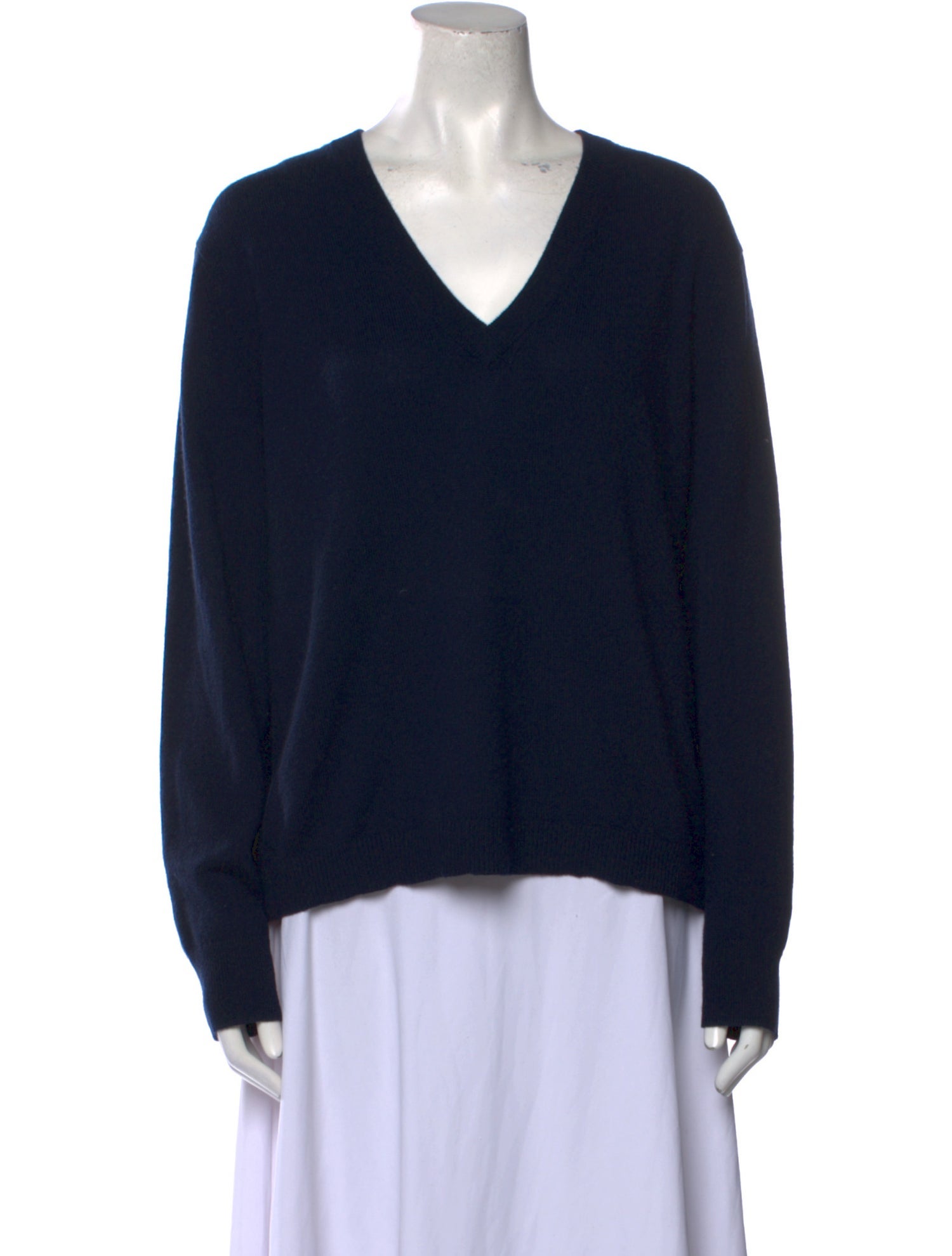 Jenni Kayne Cashmere V-Neck Sweater - Blue Knitwear, Clothing ...