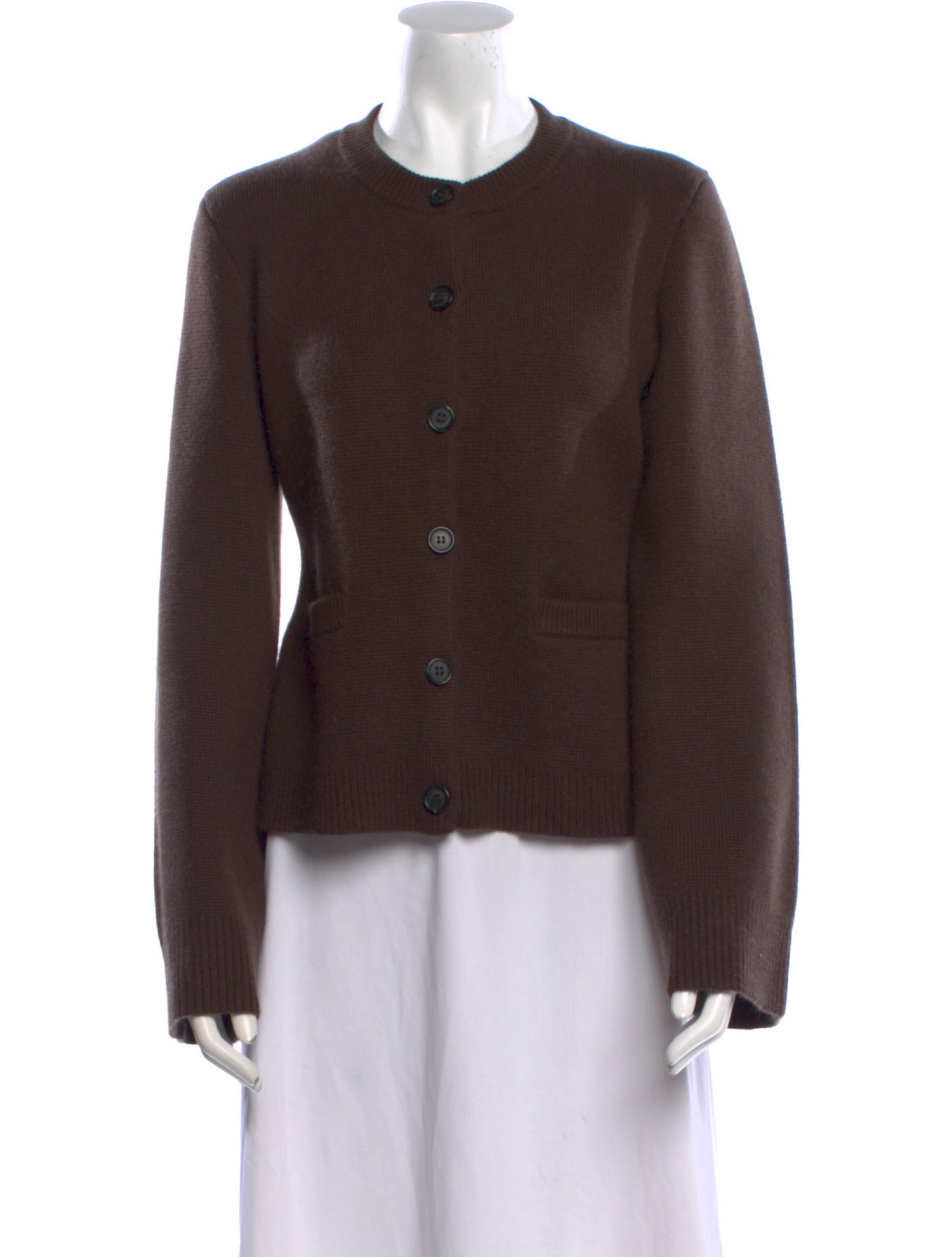 Jenni Kayne Wool Crew Neck Sweater - Brown Knitwear, Clothing ...