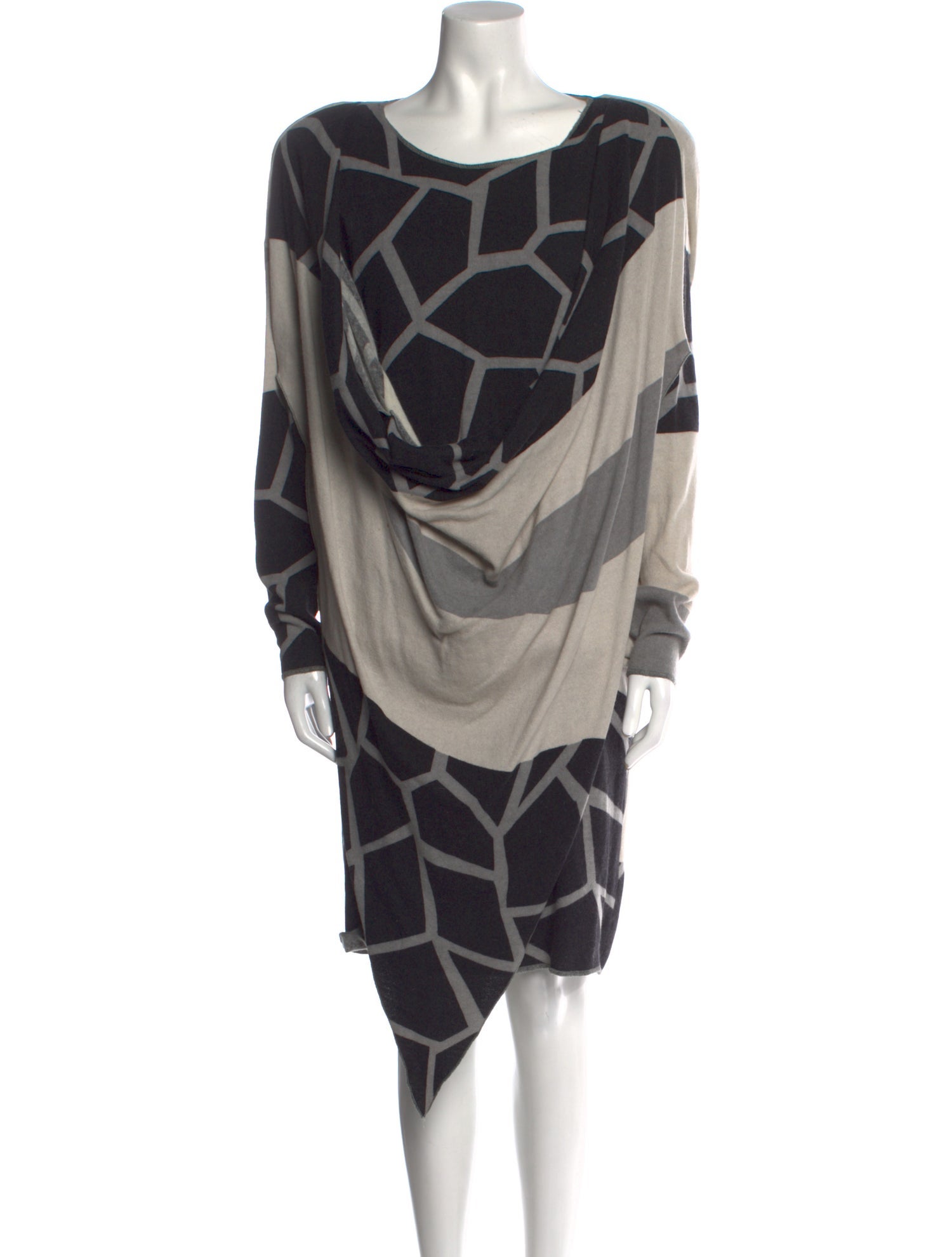Junko Koshino Vintage Knee-Length Dress - Grey Dresses, Clothing ...