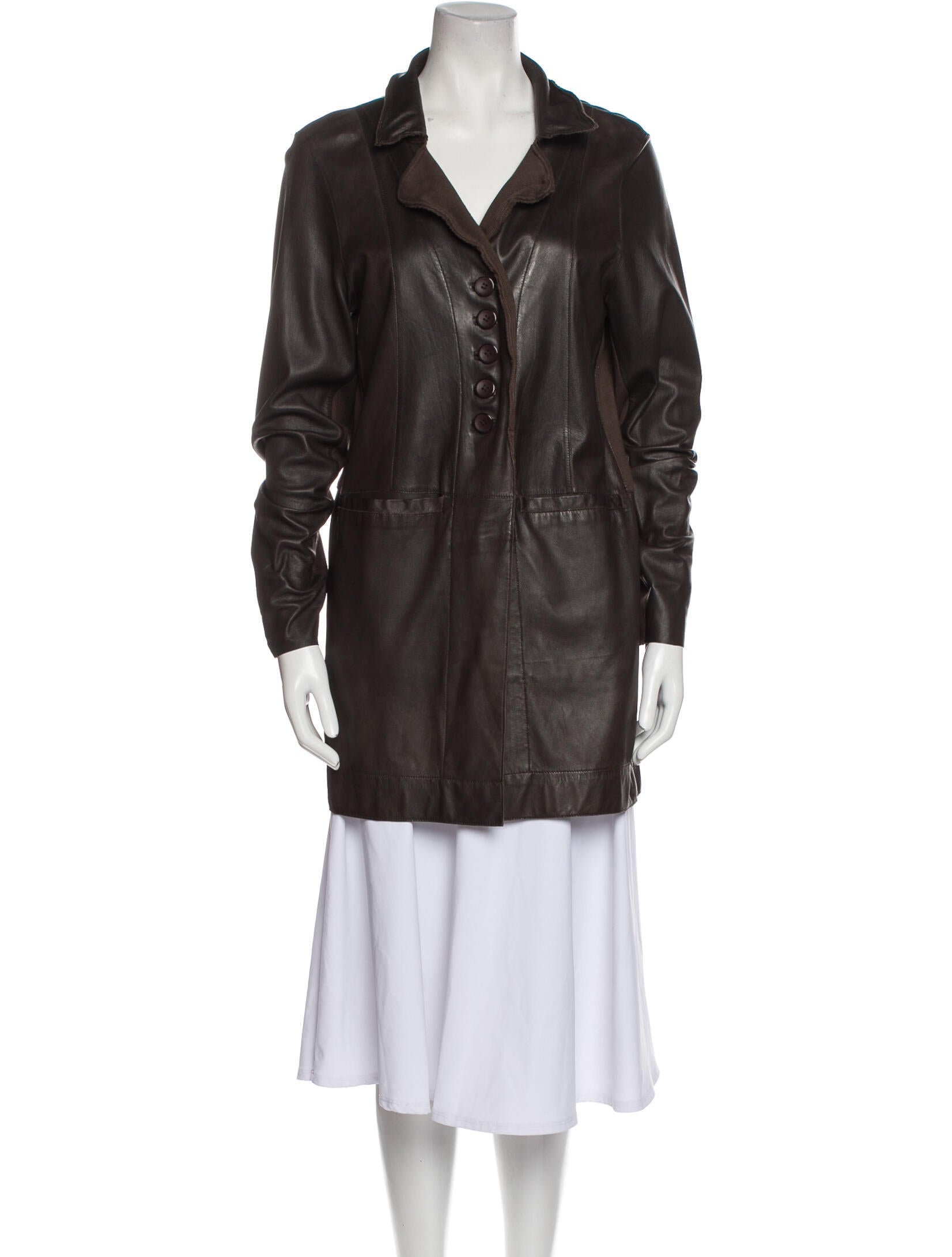 Jakett Leather Utility Jacket - Brown Jackets, Clothing - WJKTT20309 ...