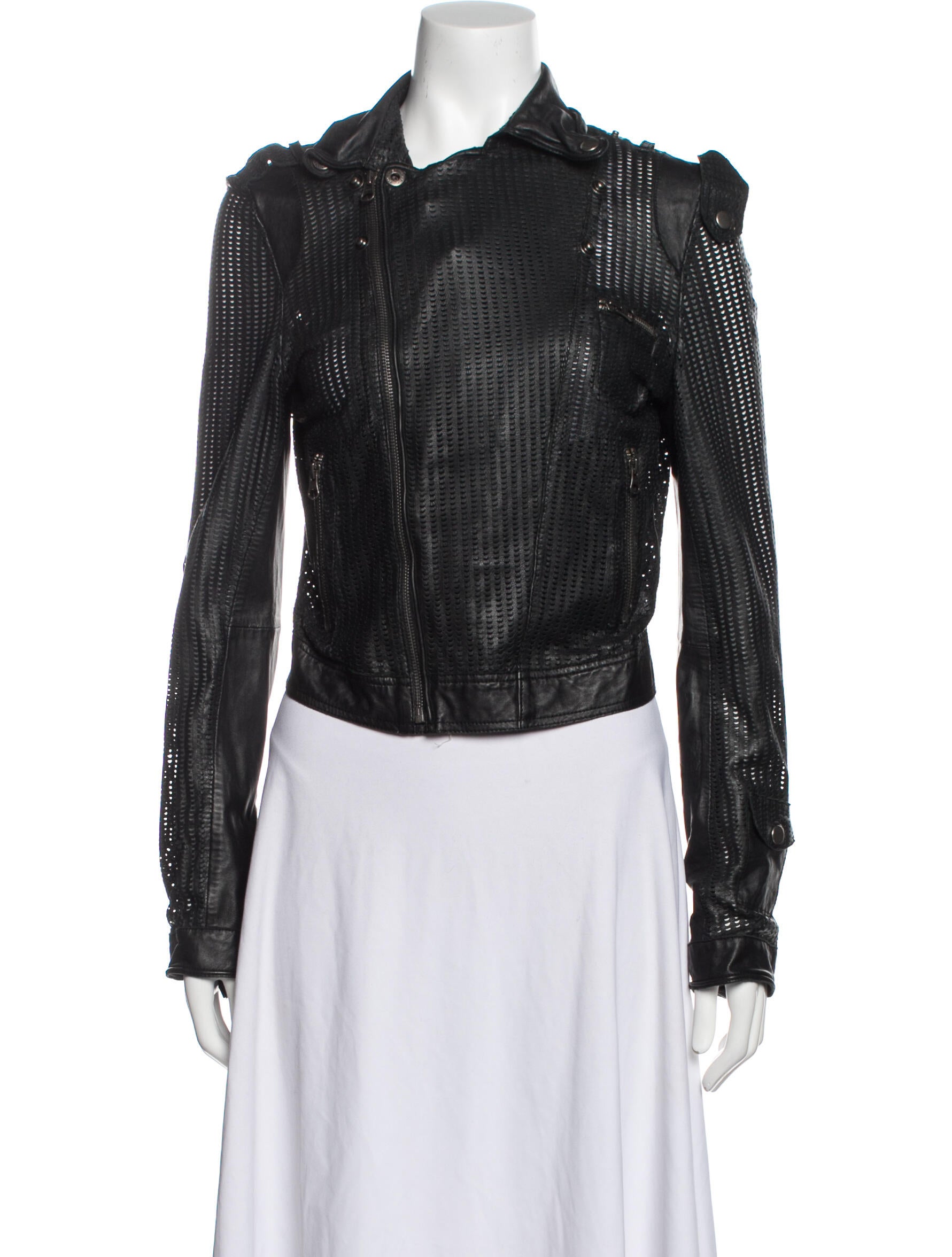 Jakett Leather Biker Jacket - Black Jackets, Clothing - WJKTT20331 ...