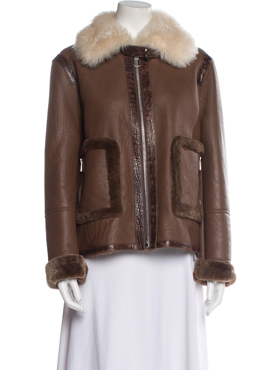 Julia & Stella Lamb Leather Jacket - Brown Jackets, Clothing ...