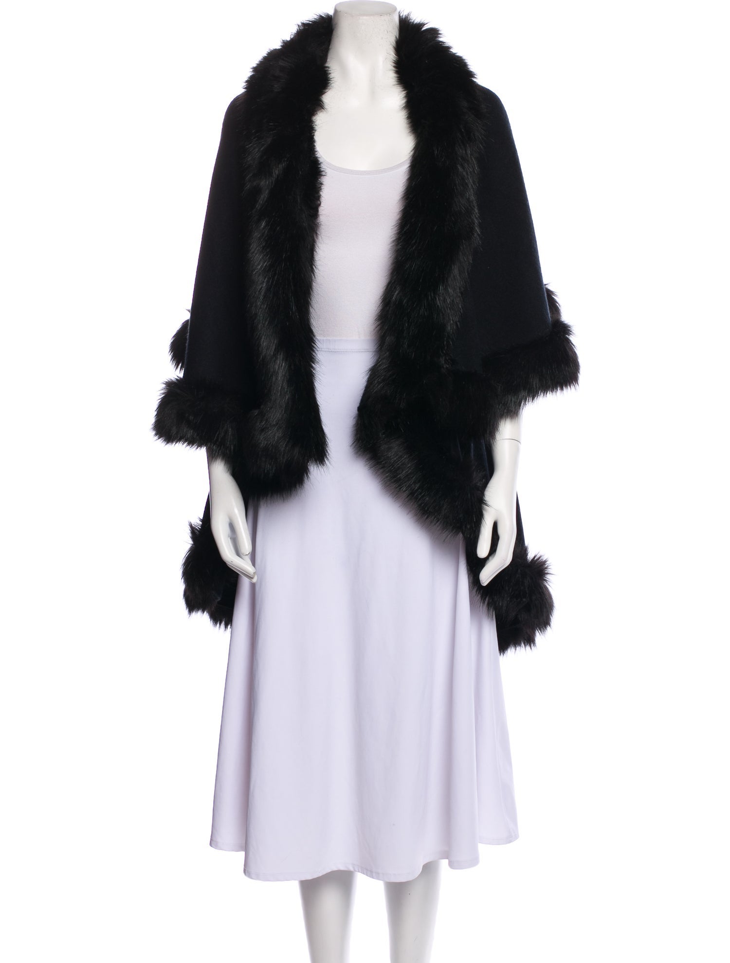 Jayley Collection Open Front Sweater - Black Knitwear, Clothing ...