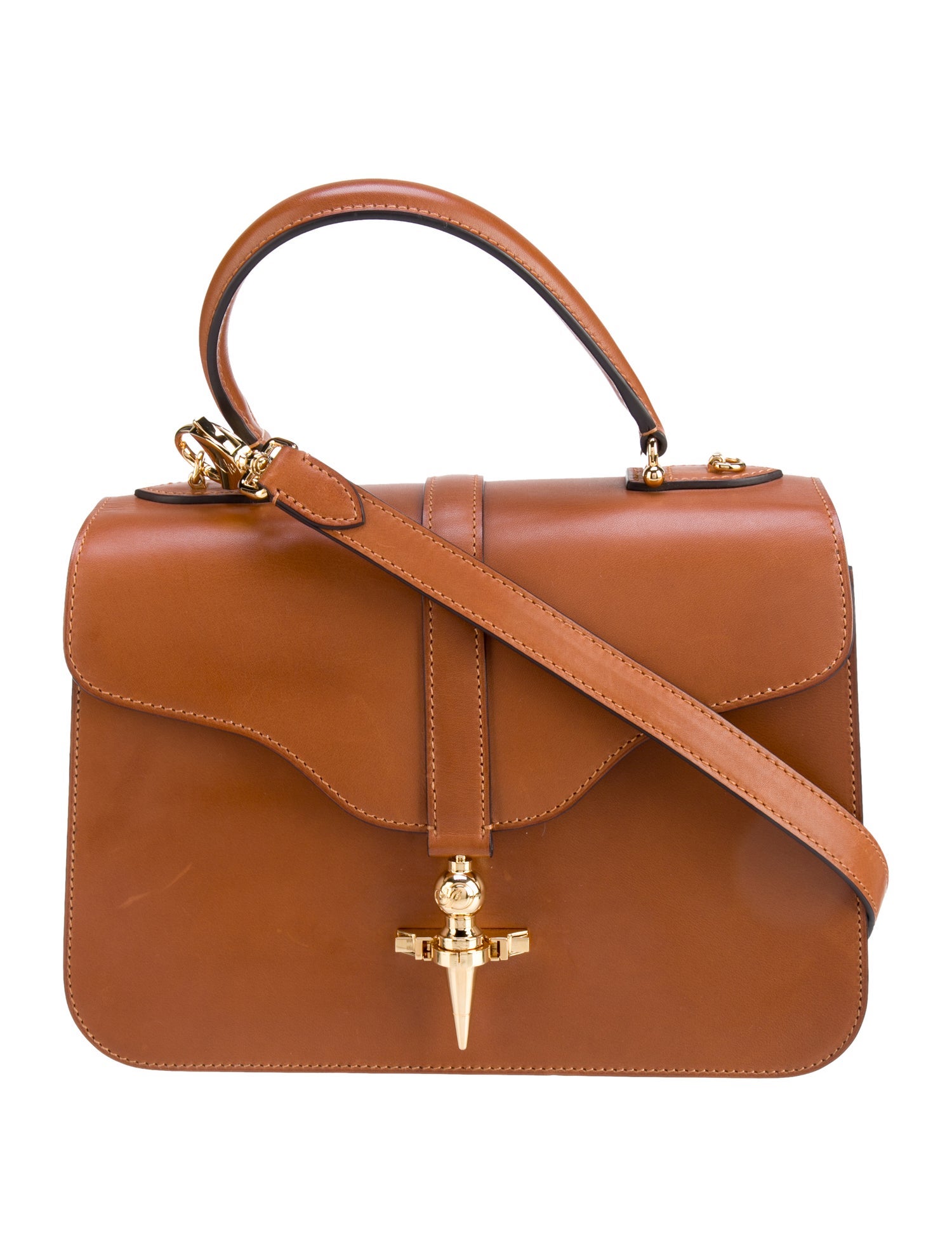 Joseph Duclos Heritage Leather Diane 26 - Brown Handle Bags, Handbags ...