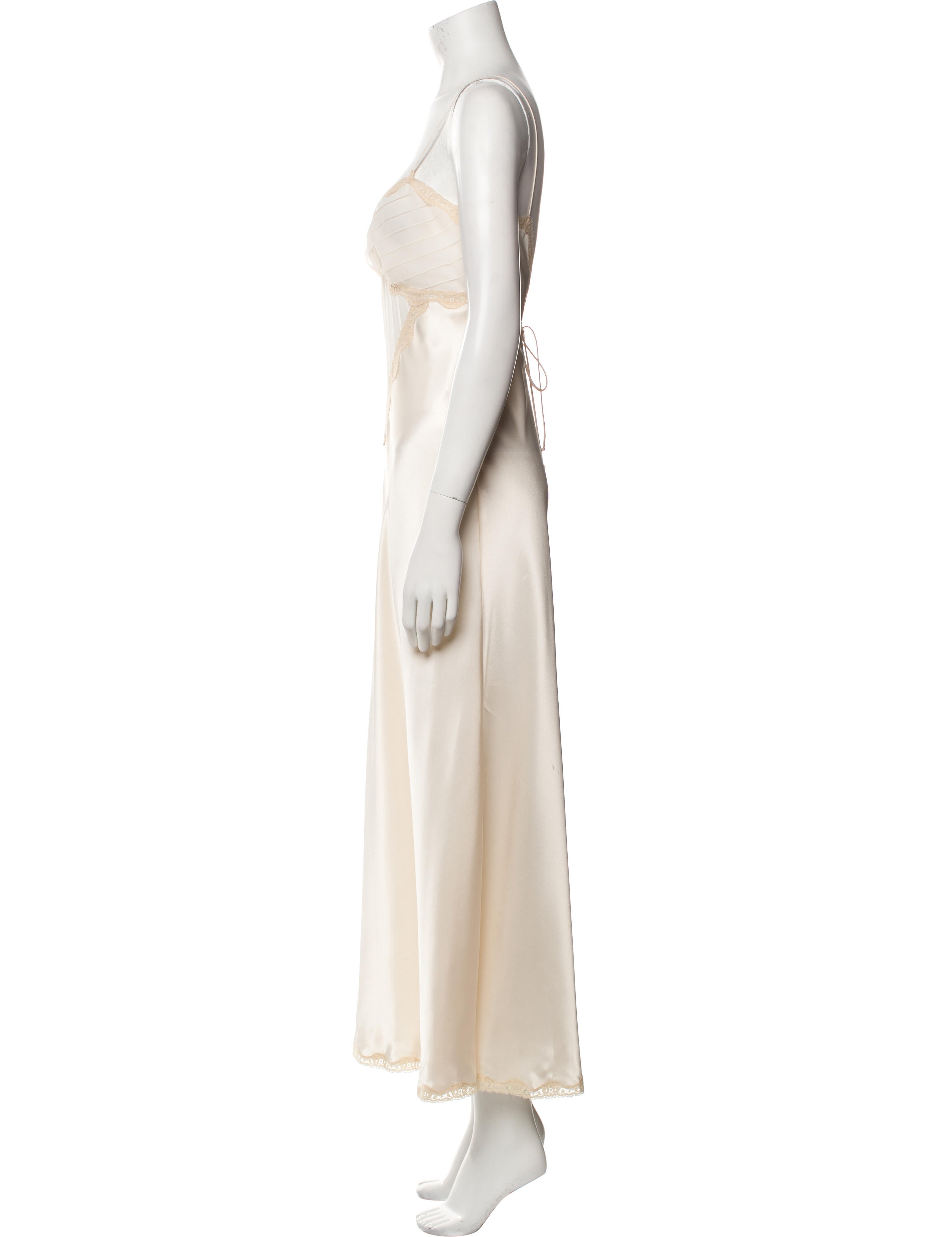 Jon Quil by Diane Samandi V-Neck Long Dress - Neutrals Dresses ...