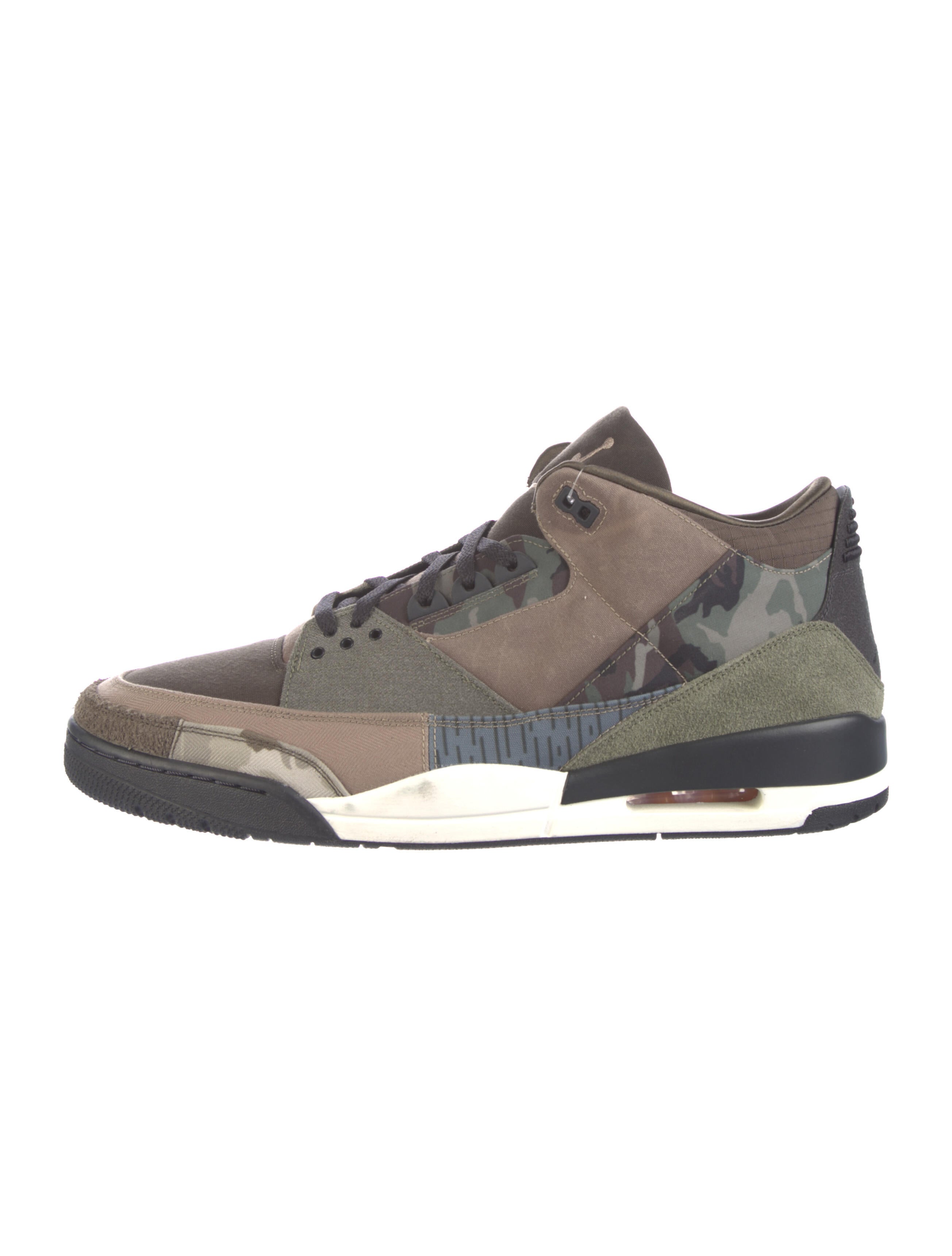 Jordan 3 Retro 'Patchwork Camo' Sneakers - Green Sneakers, Shoes ...