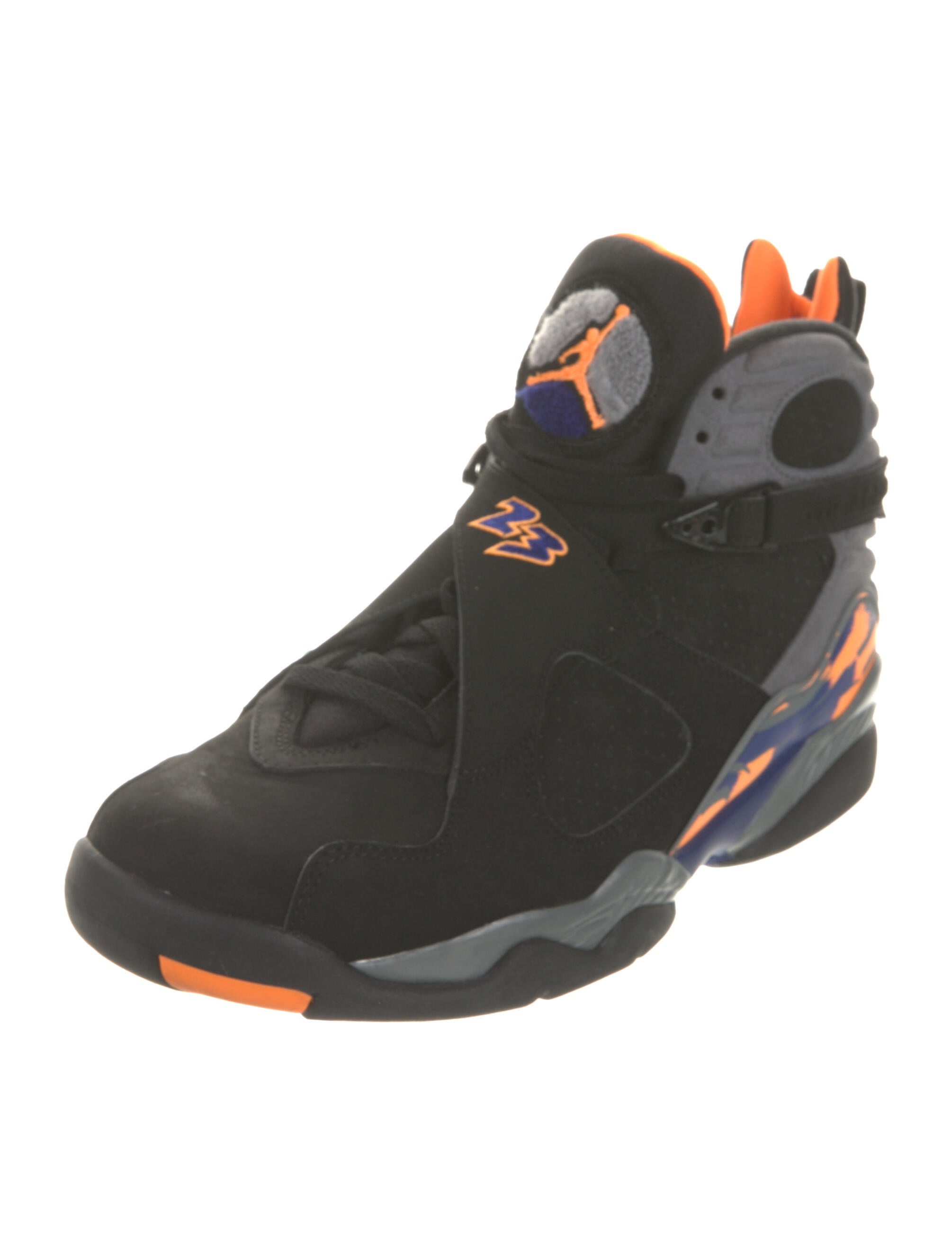 Jordan Air Jordan 8 Retro 'Phoenix Suns' Athletic Sneakers - Black ...