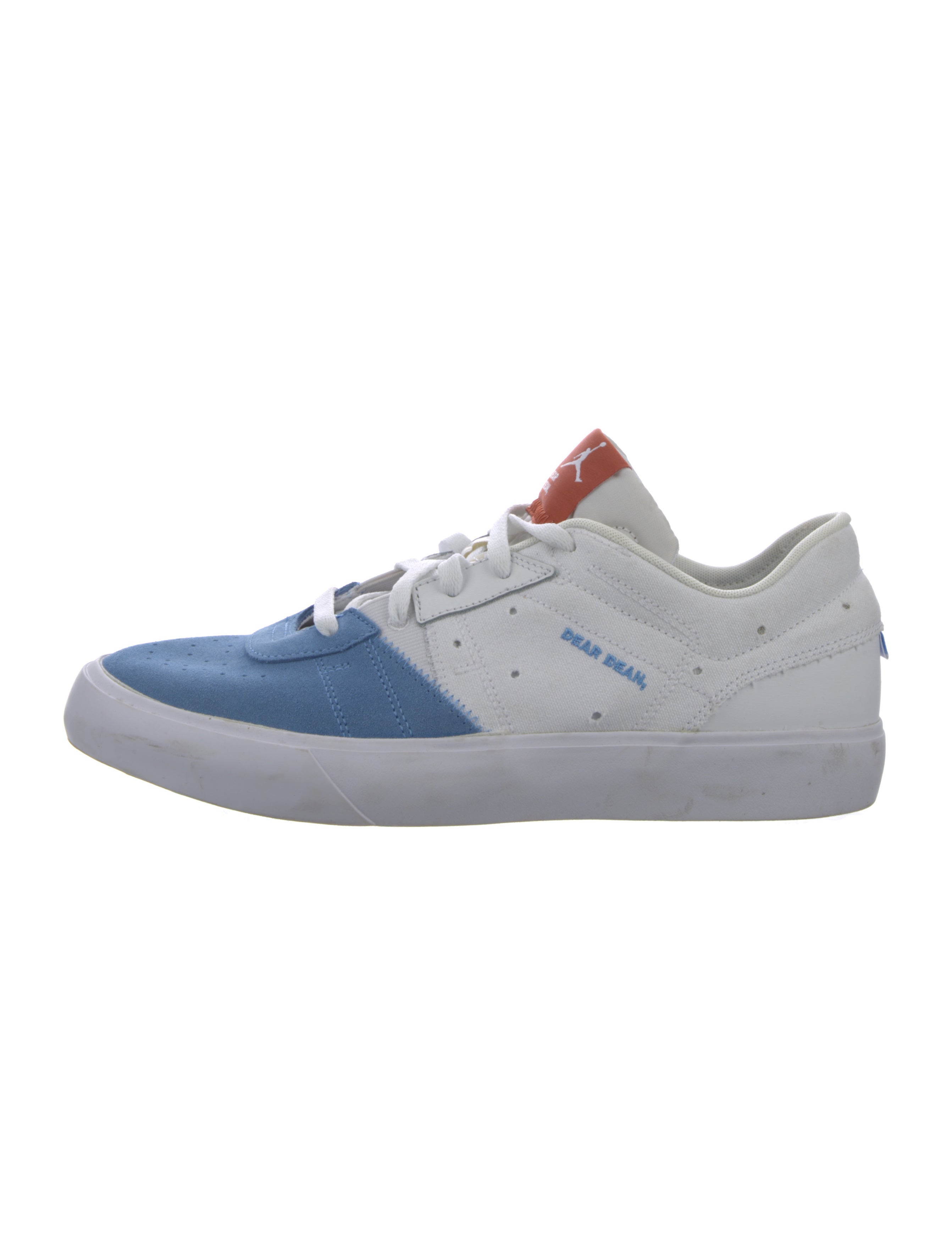Jordan Leather Colorblock Pattern Sneakers - Blue Sneakers, Shoes ...