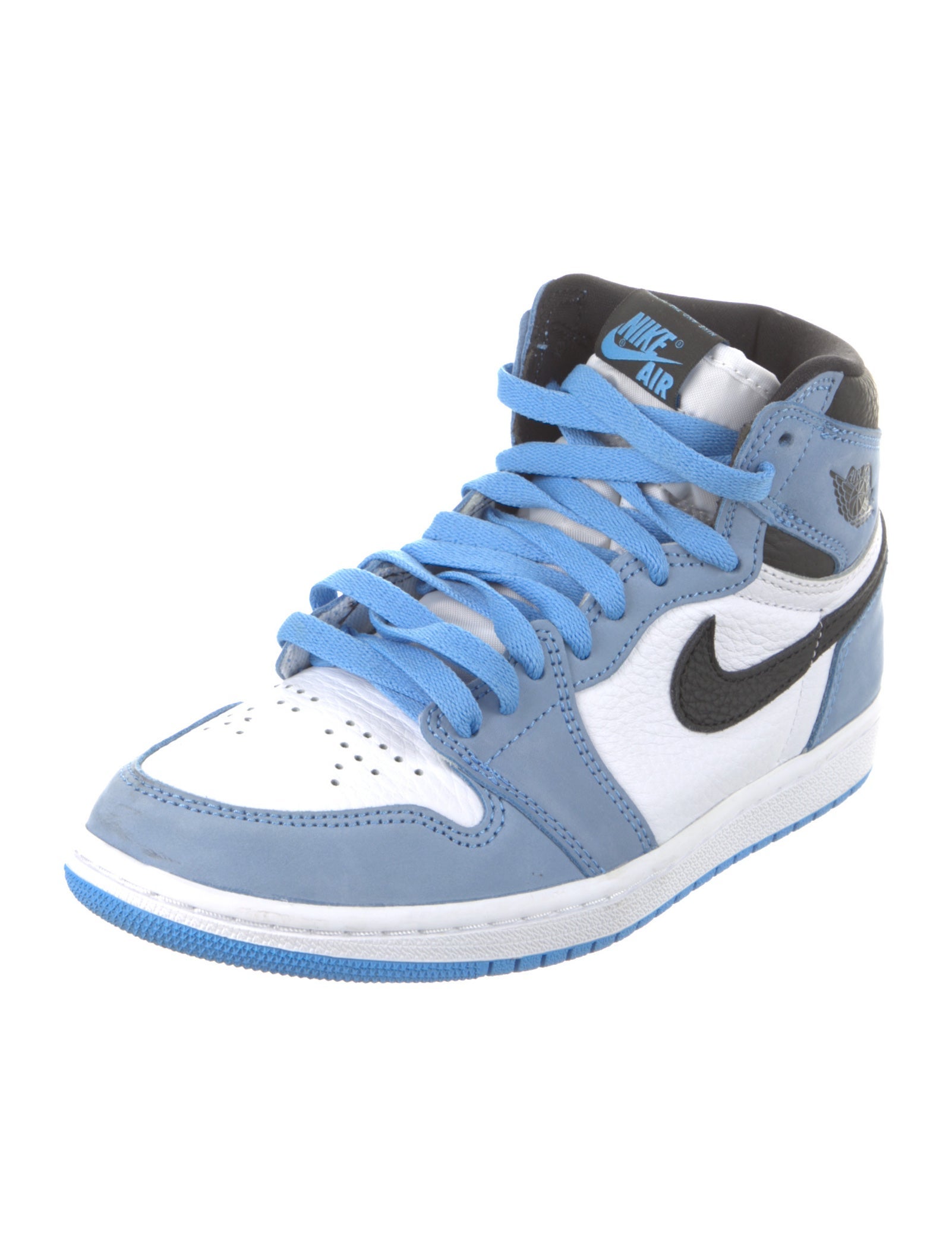 Jordan 1 Retro High University Blue Athletic Sneakers - Blue Sneakers ...