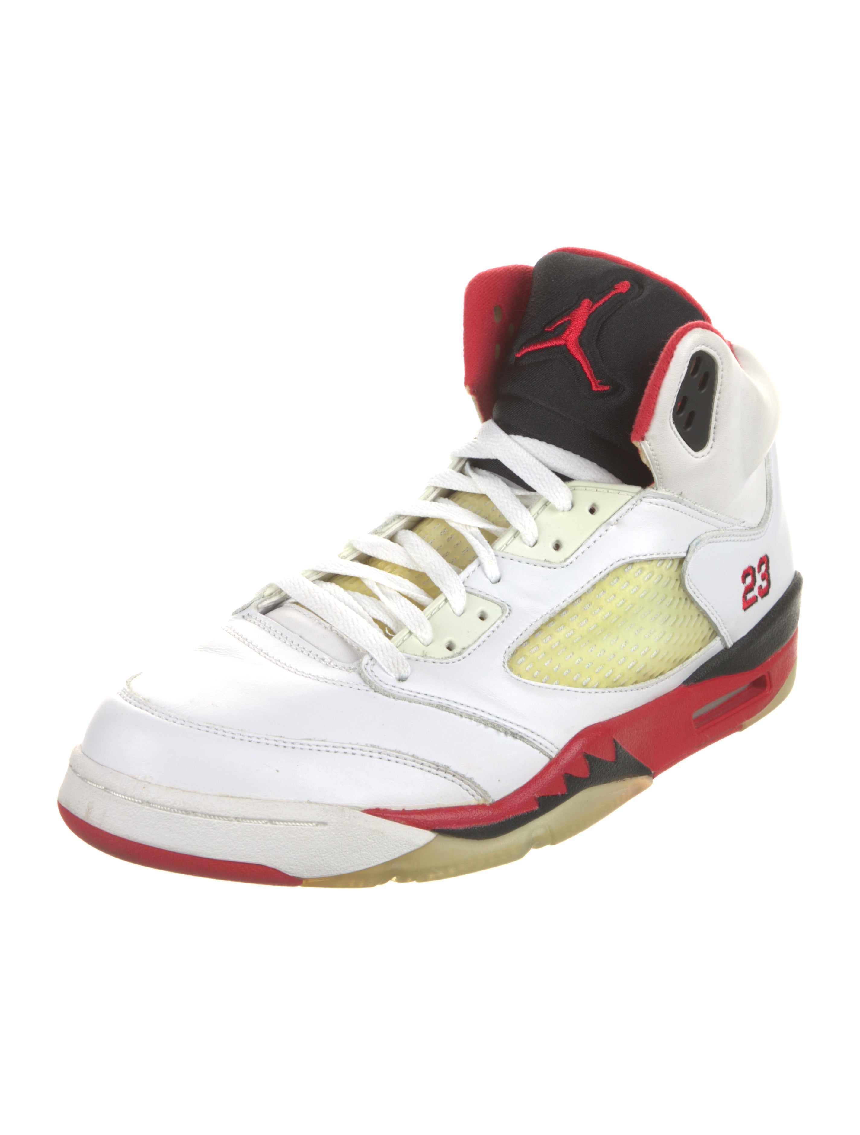 Jordan 5 Retro 'Fire Red' Sneakers - Red Sneakers, Shoes - WJORA58688 ...