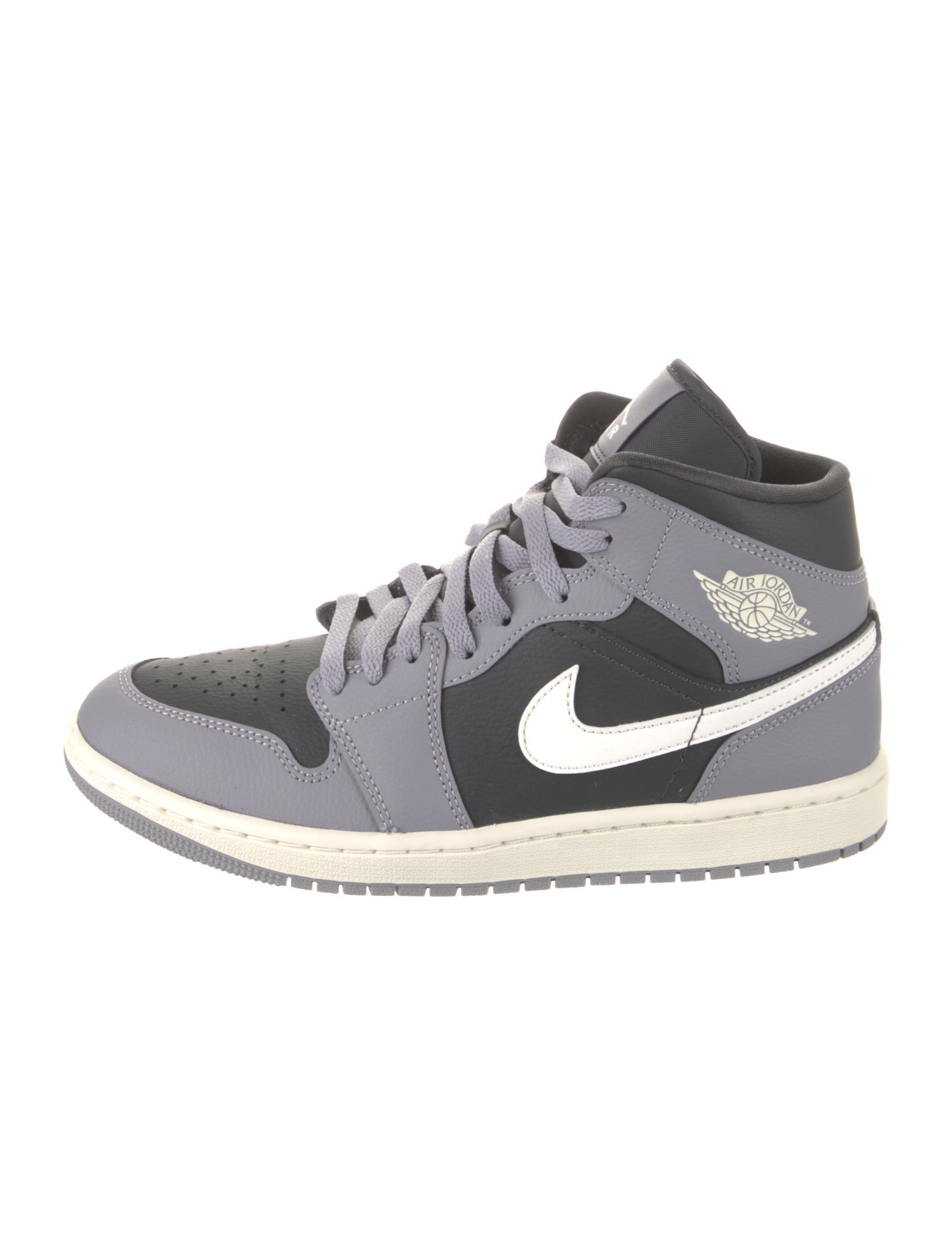 Jordan 1 Mid Cement Grey Athletic Sneakers - Grey Sneakers, Shoes ...