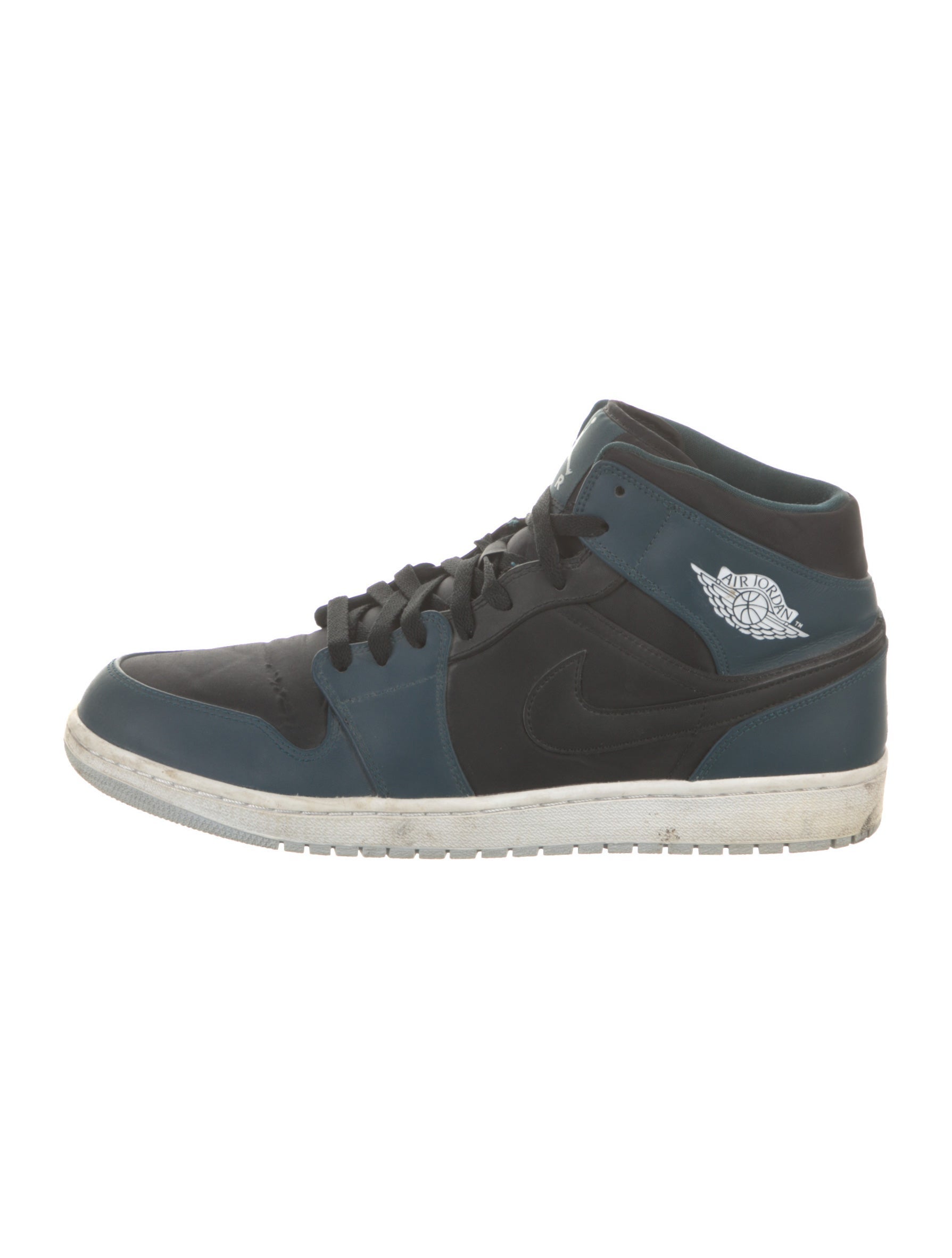 Jordan 1 Mid 'Night Shade' Sneakers - Blue Sneakers, Shoes - WJORA62011 ...