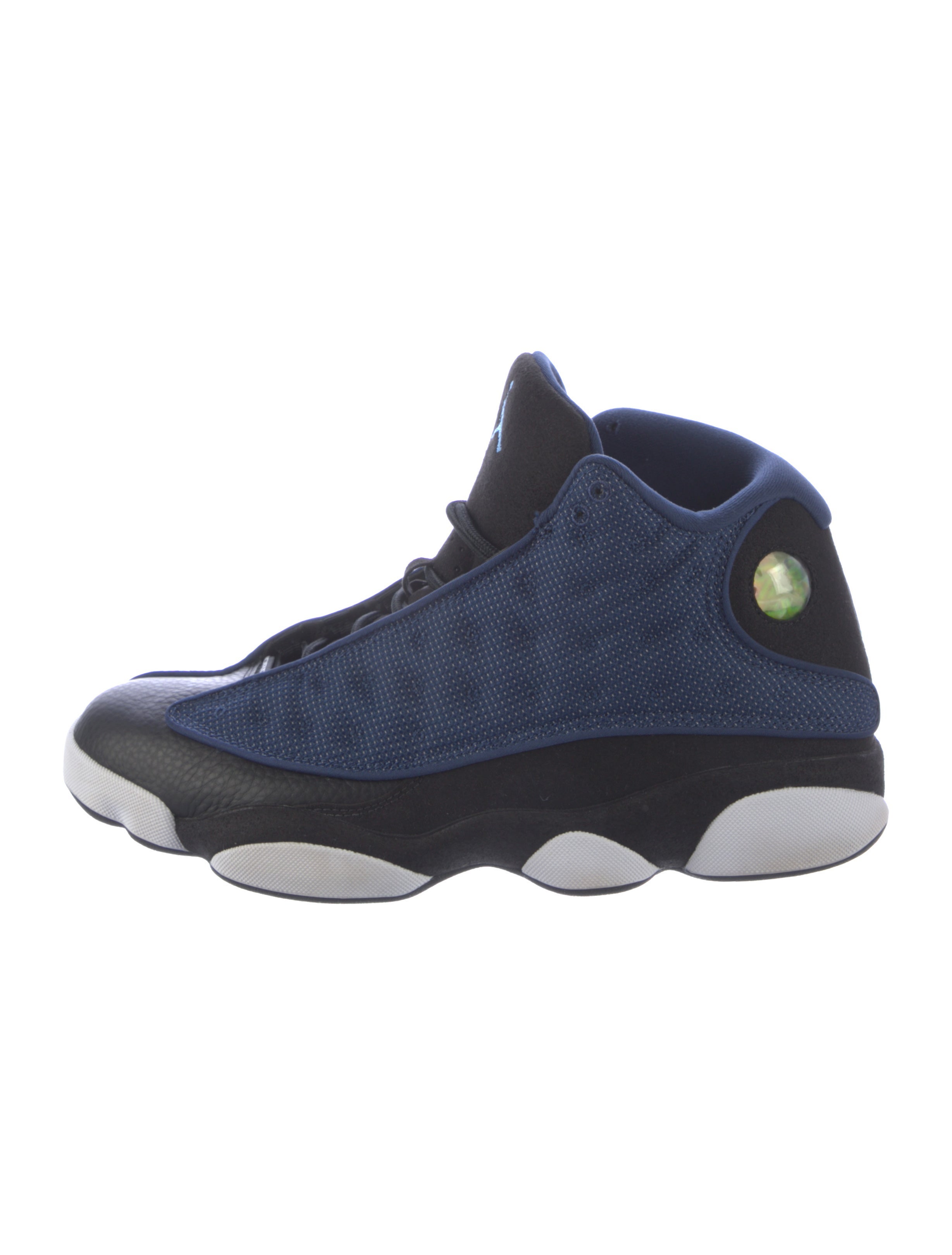 Jordan 13 Retro 'Brave Blue' Sneakers - Blue Sneakers, Shoes ...