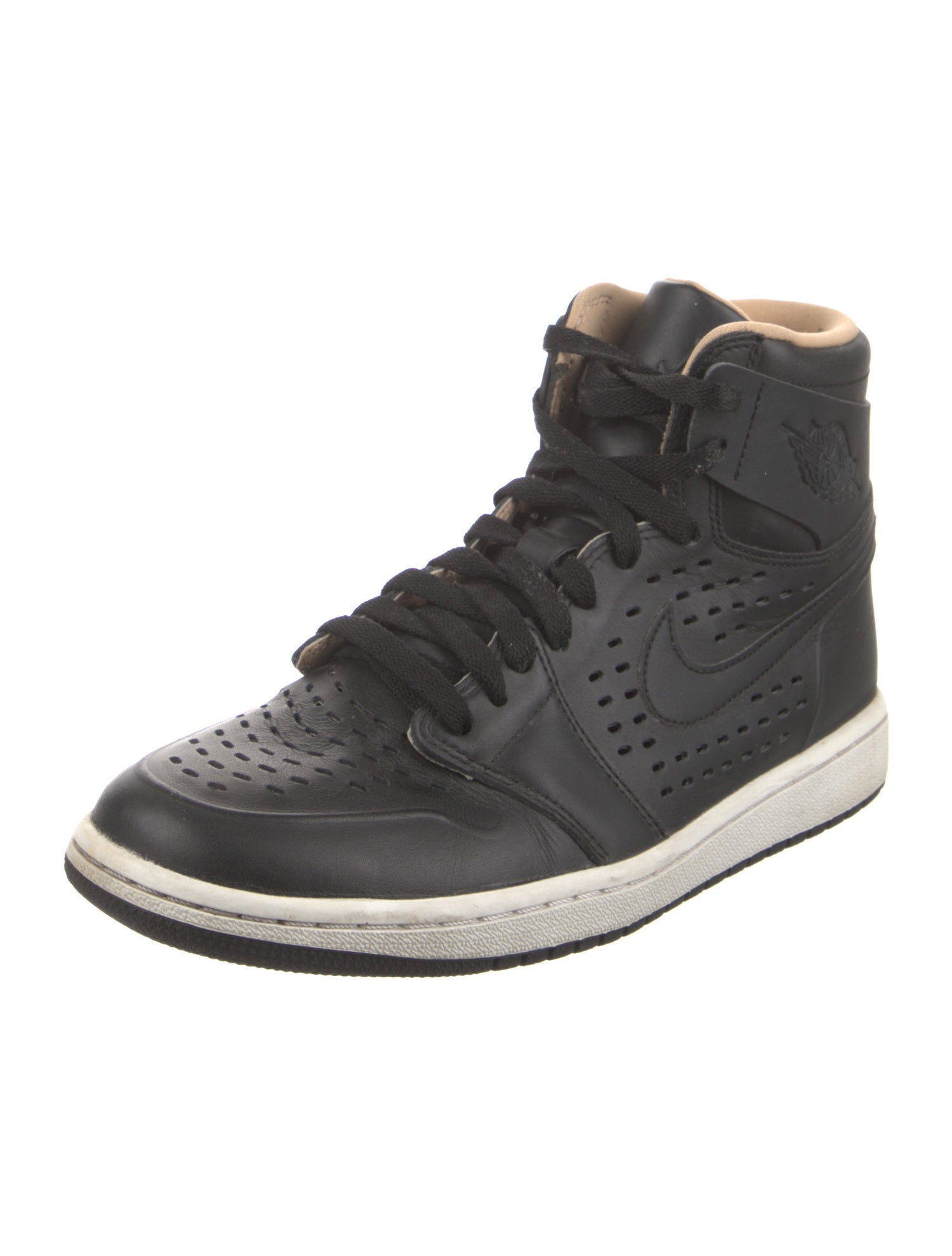Jordan Leather Sneakers - Black Sneakers, Shoes - WJORA63991 | The RealReal