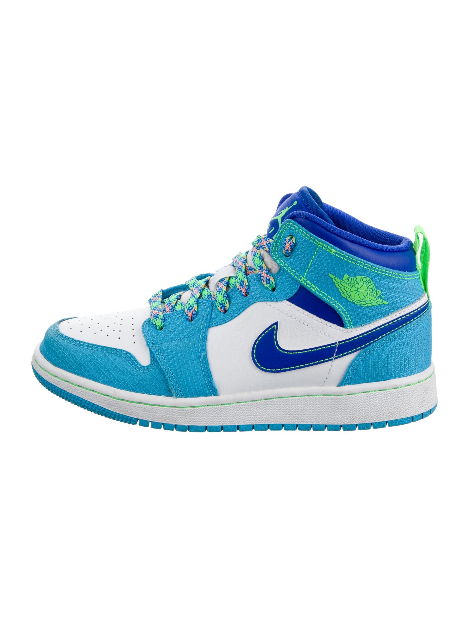 Jordan Air Jordan 1 Mid SE GS 'Sprite' - Blue Sizes 2-6, Boys ...