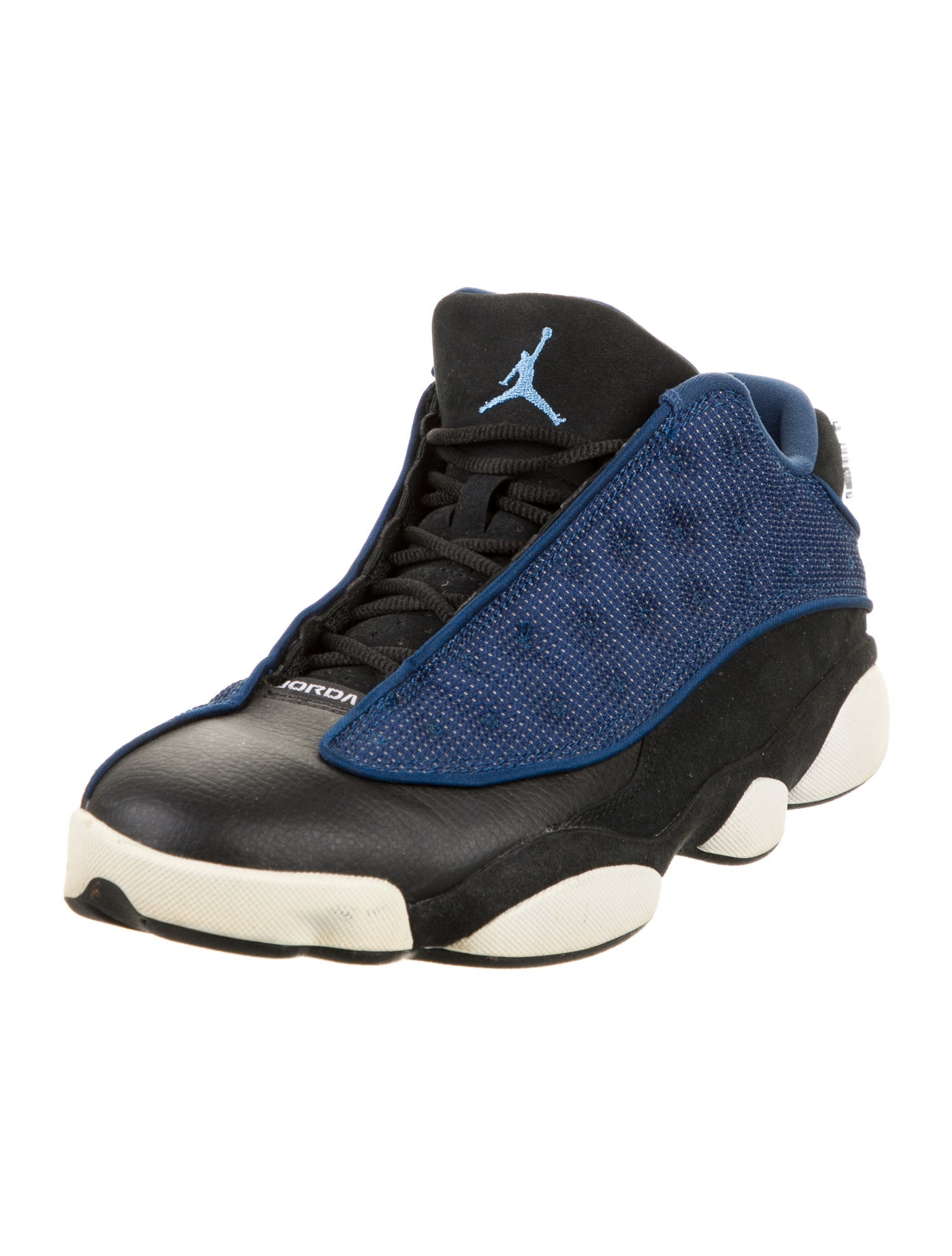 Jordan Suede Colorblock Pattern Athletic Sneakers - Blue Sneakers ...